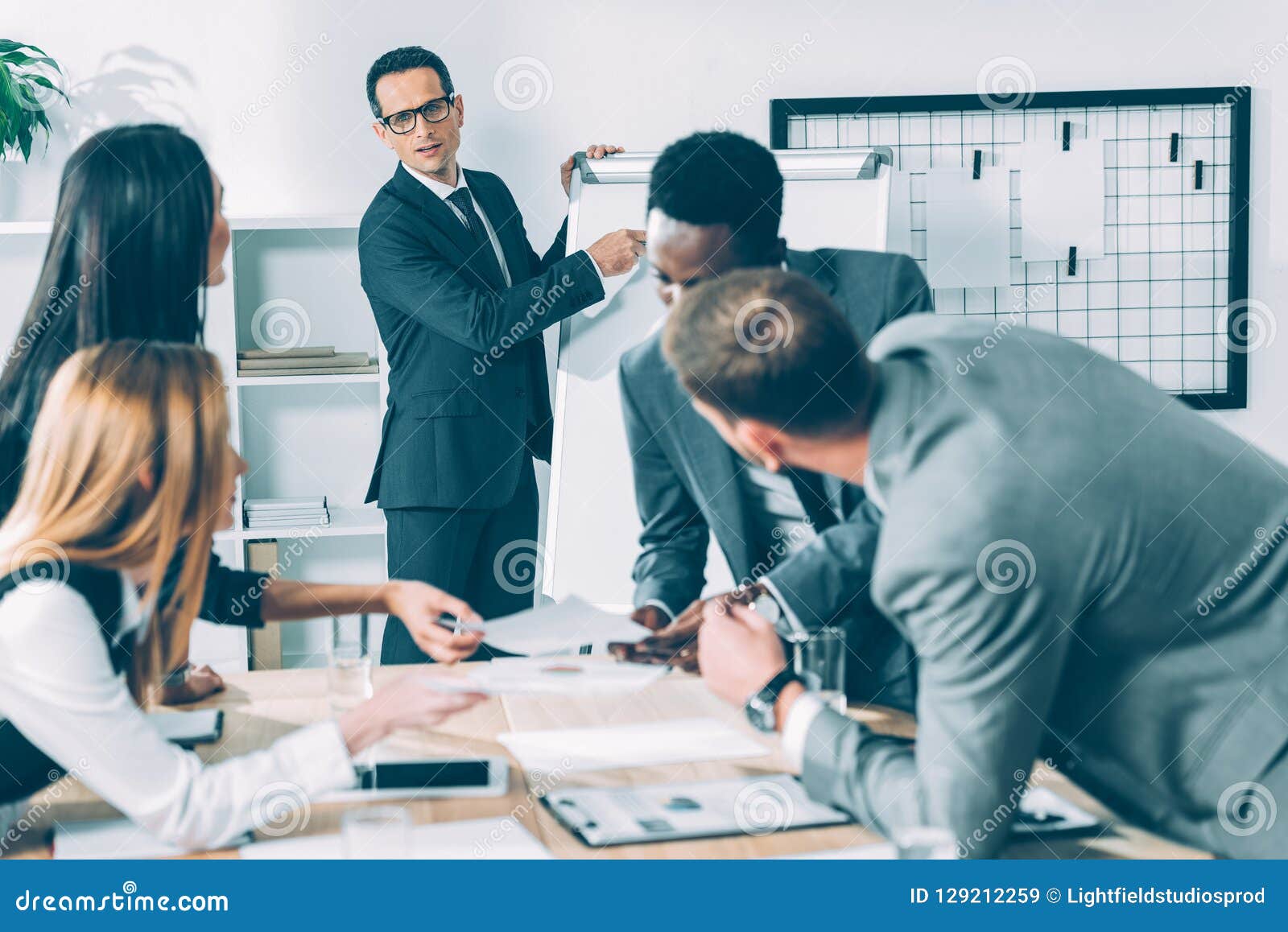 Multiracial Businesspeople Having Conversation Stock Image - Image of ...