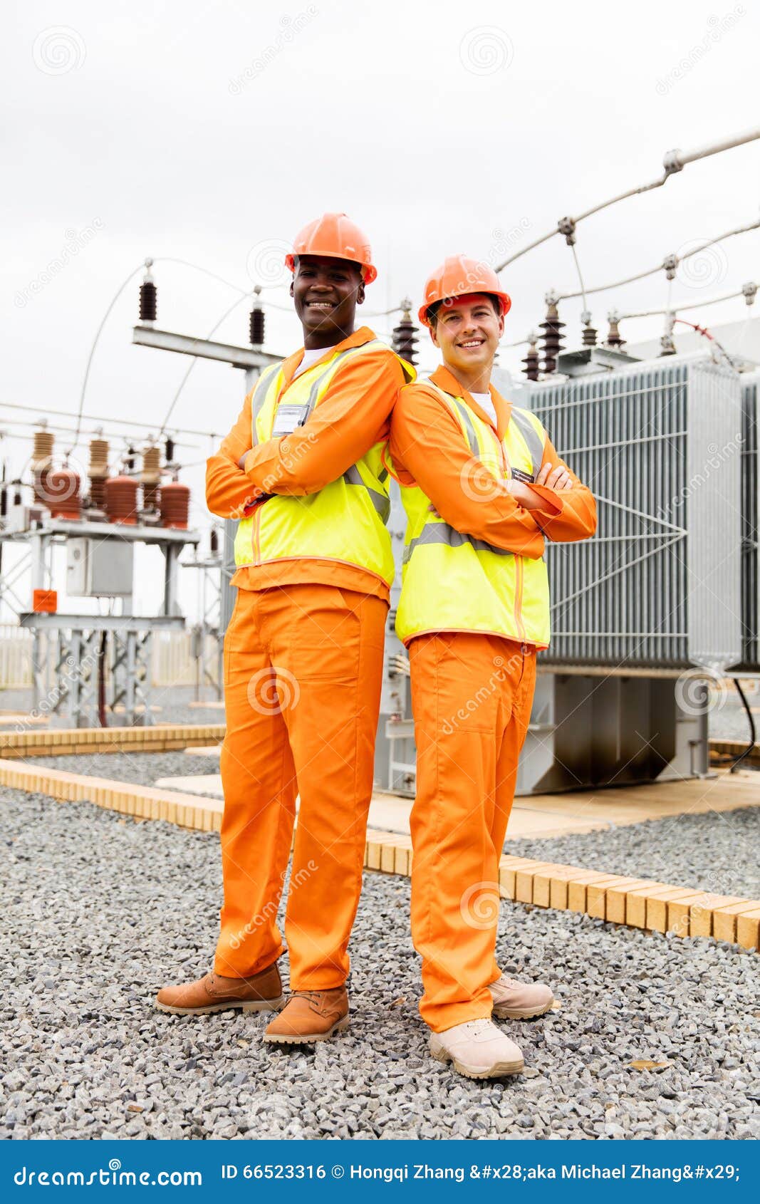 Multiracial Electrical Co-workers Stock Photo - Image of distribution ...