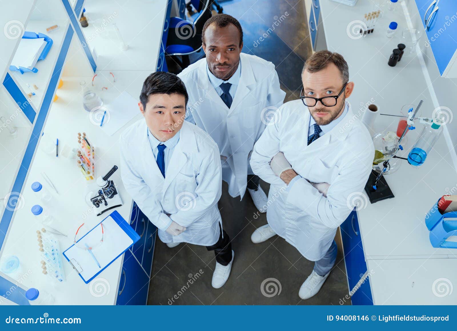 Multiracial Group of Scientists Standing Together in Chemical Lab Stock ... Multiracial Group of Scientists Standing Together in Chemical Lab Stock ...