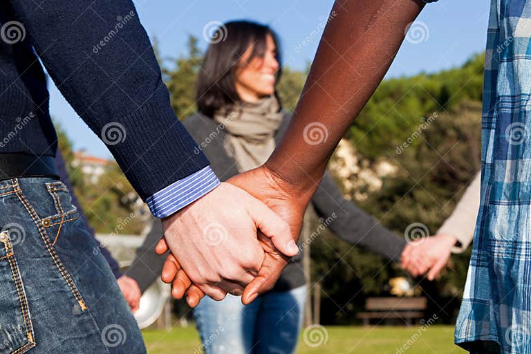 Multiracial Hands stock image. Image of holding, adult - 17454617