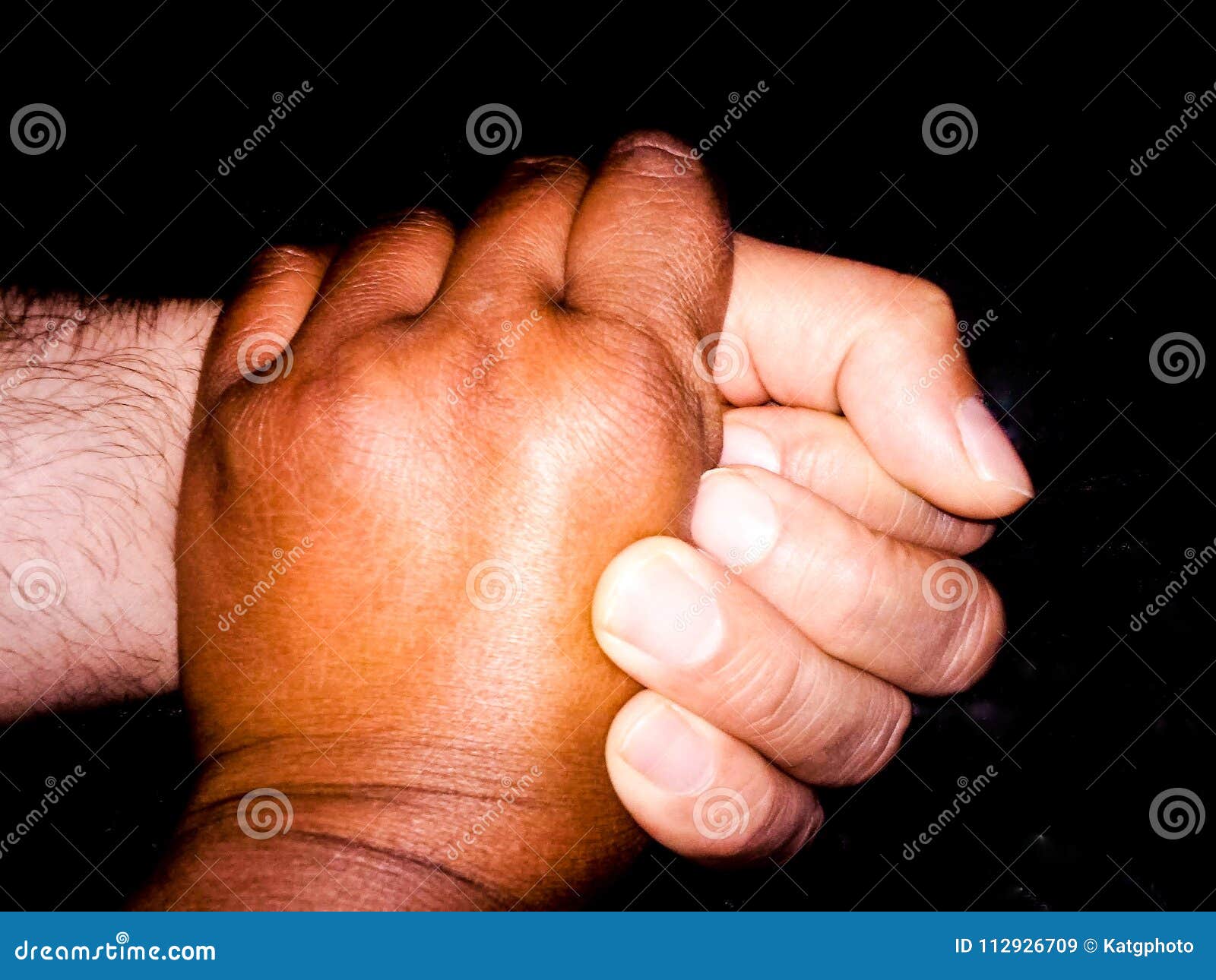 Multiracial Hands Joined Together Stock Image - Image of shake, female ...