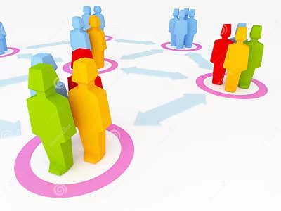 Multiracial integration stock illustration. Illustration of groups ...