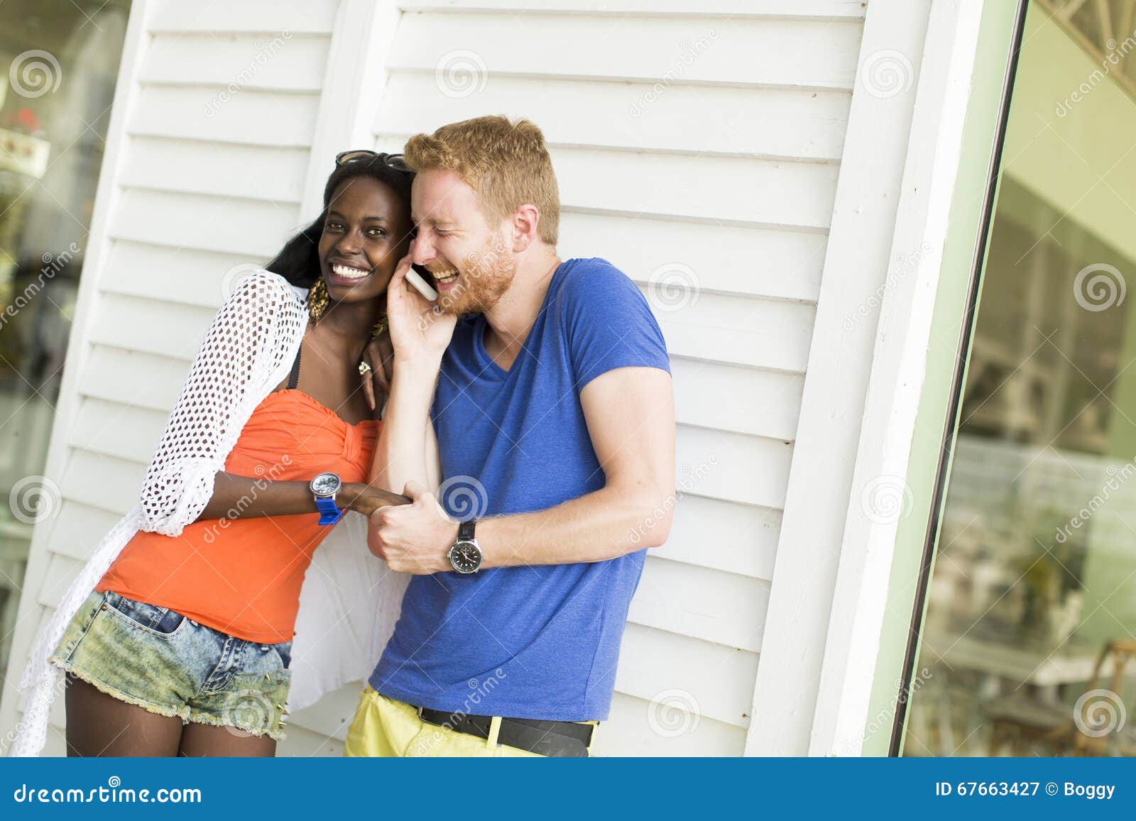 Multiracial loving couple stock image. Image of couple - 67663427