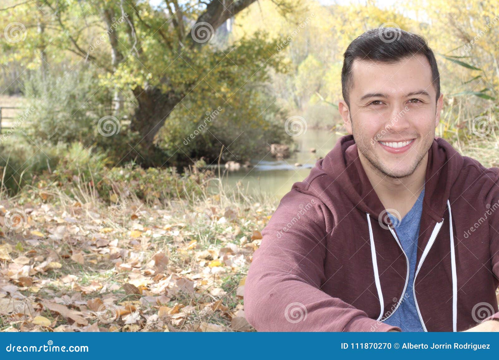 Multiracial Male Smiling with Copy Space Stock Photo - Image of ...