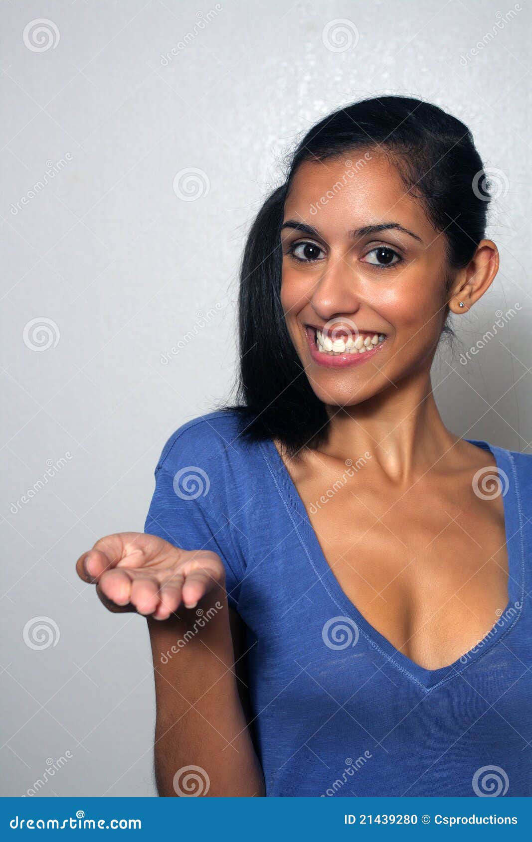 Multiracial Model with Hand Extended Forward (1) Stock Photo - Image of ...