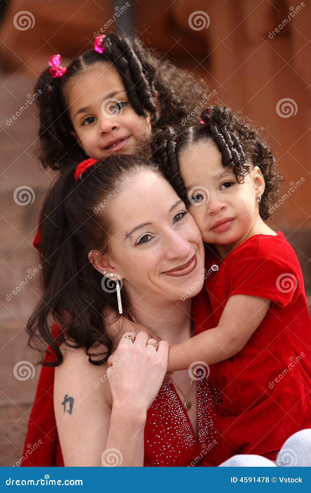 Multiracial Mother and Children Stock Photo - Image of african, ethnic ...