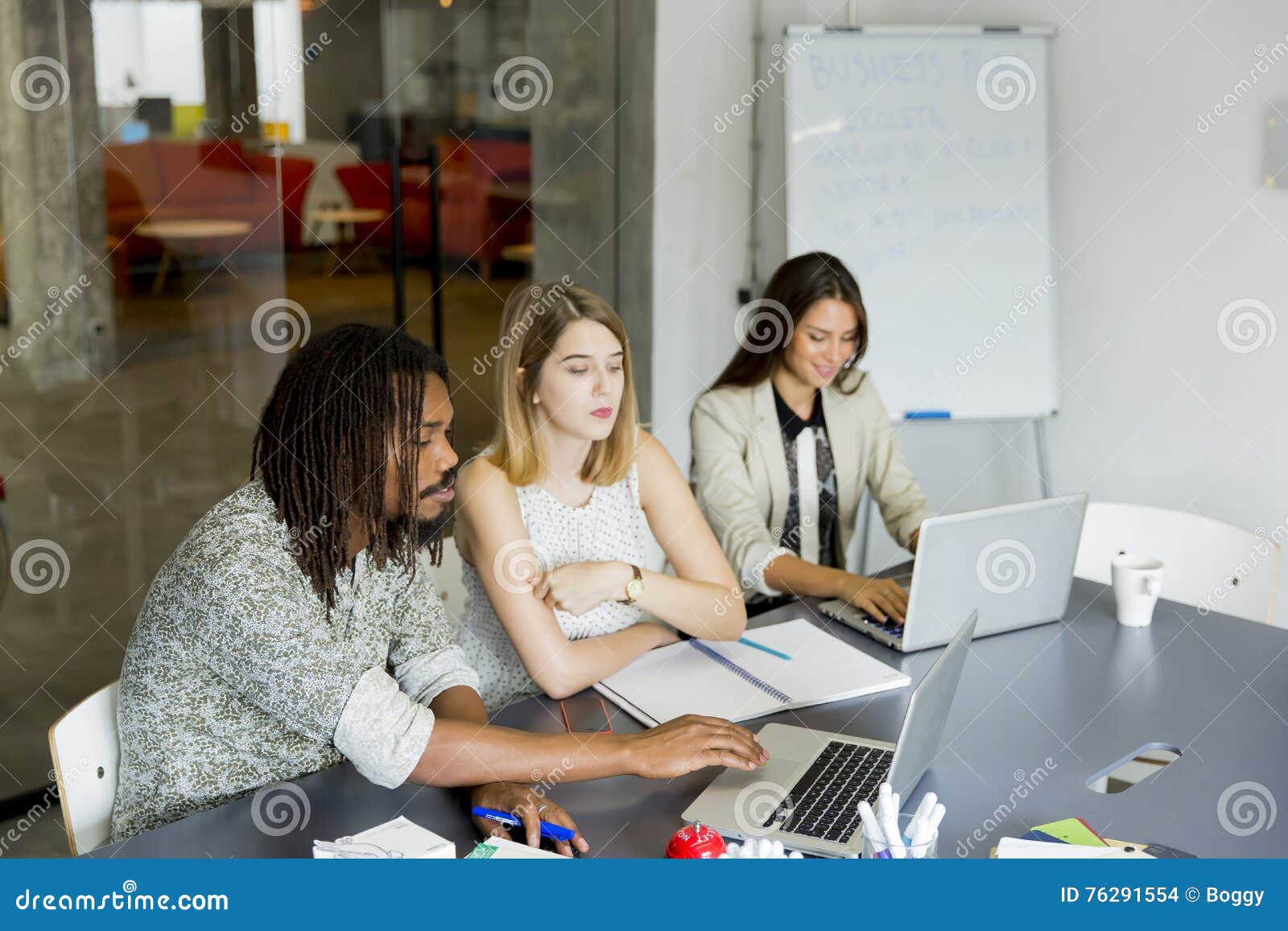 Multiracial People in the Office Stock Photo - Image of partnership ...