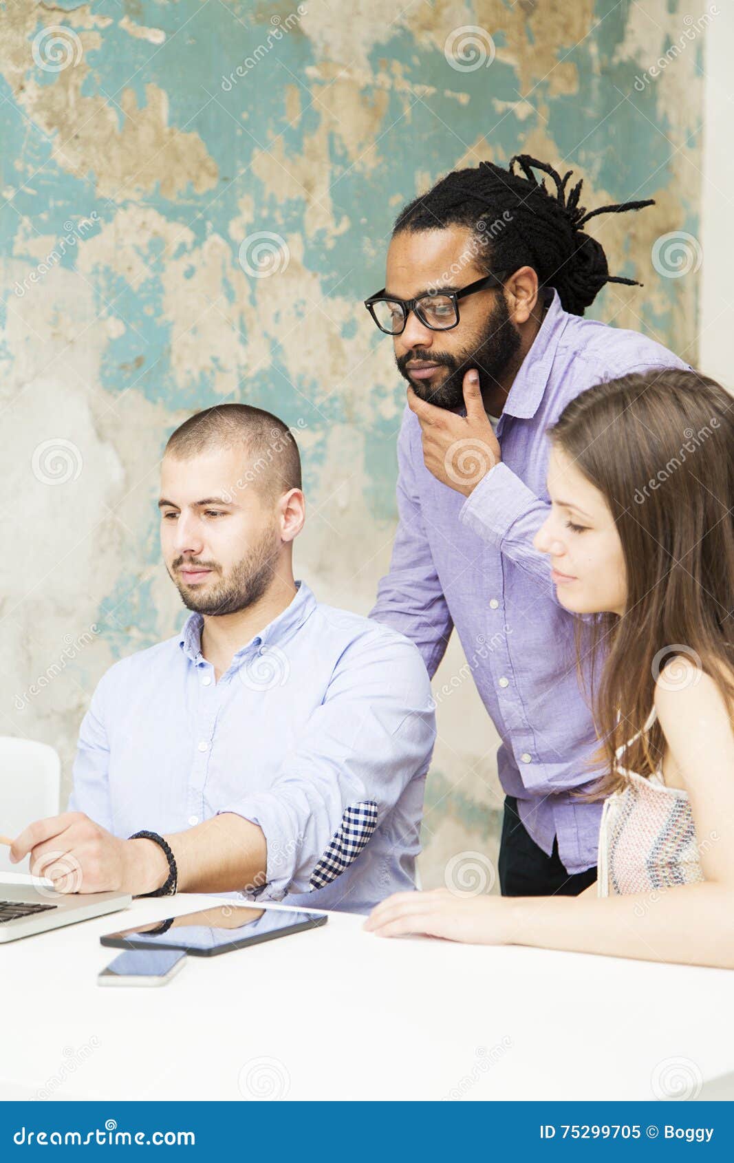 Multiracial People in the Office Stock Image - Image of business ...