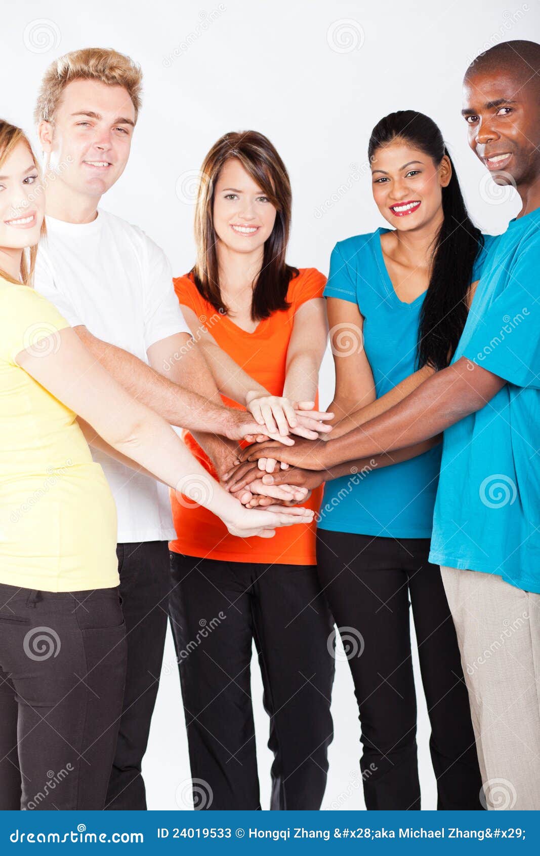 Multiracial People Together Stock Image - Image of girl, friends: 24019533