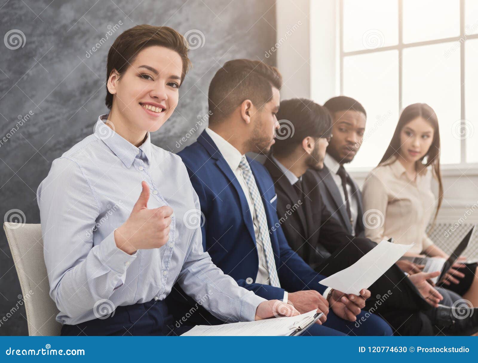 Multiracial People Waiting in Queue Preparing for Job Interview Stock ... Multiracial People Waiting in Queue Preparing for Job Interview Stock ...