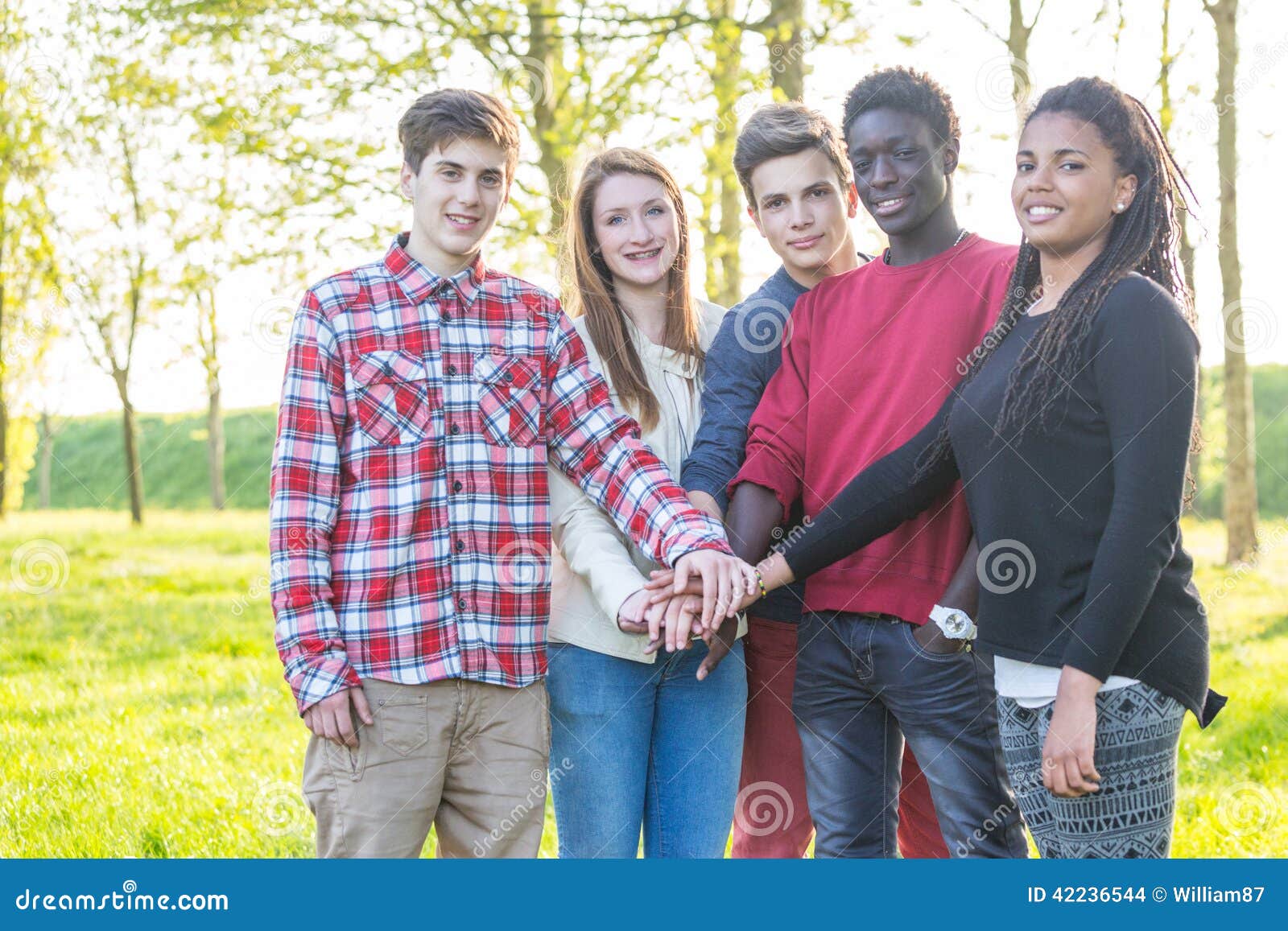 Multiracial Teenagers stock photo. Image of people, multiracial - 42236544