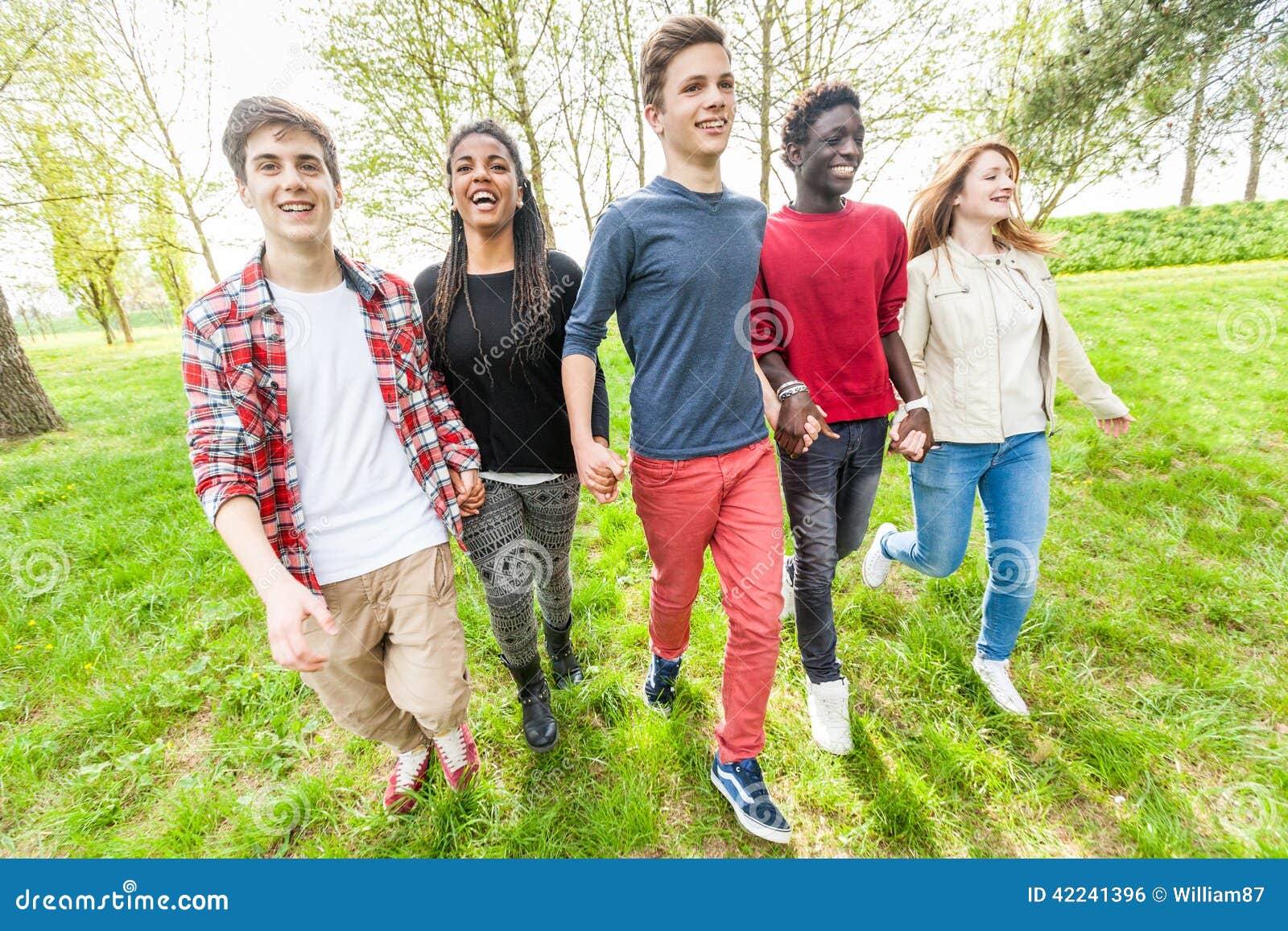 Multiracial Teenagers stock photo. Image of black, multiethnic - 42241396