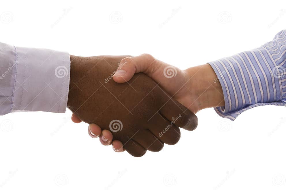 Multirracial handshake stock image. Image of deal, hand - 8167773