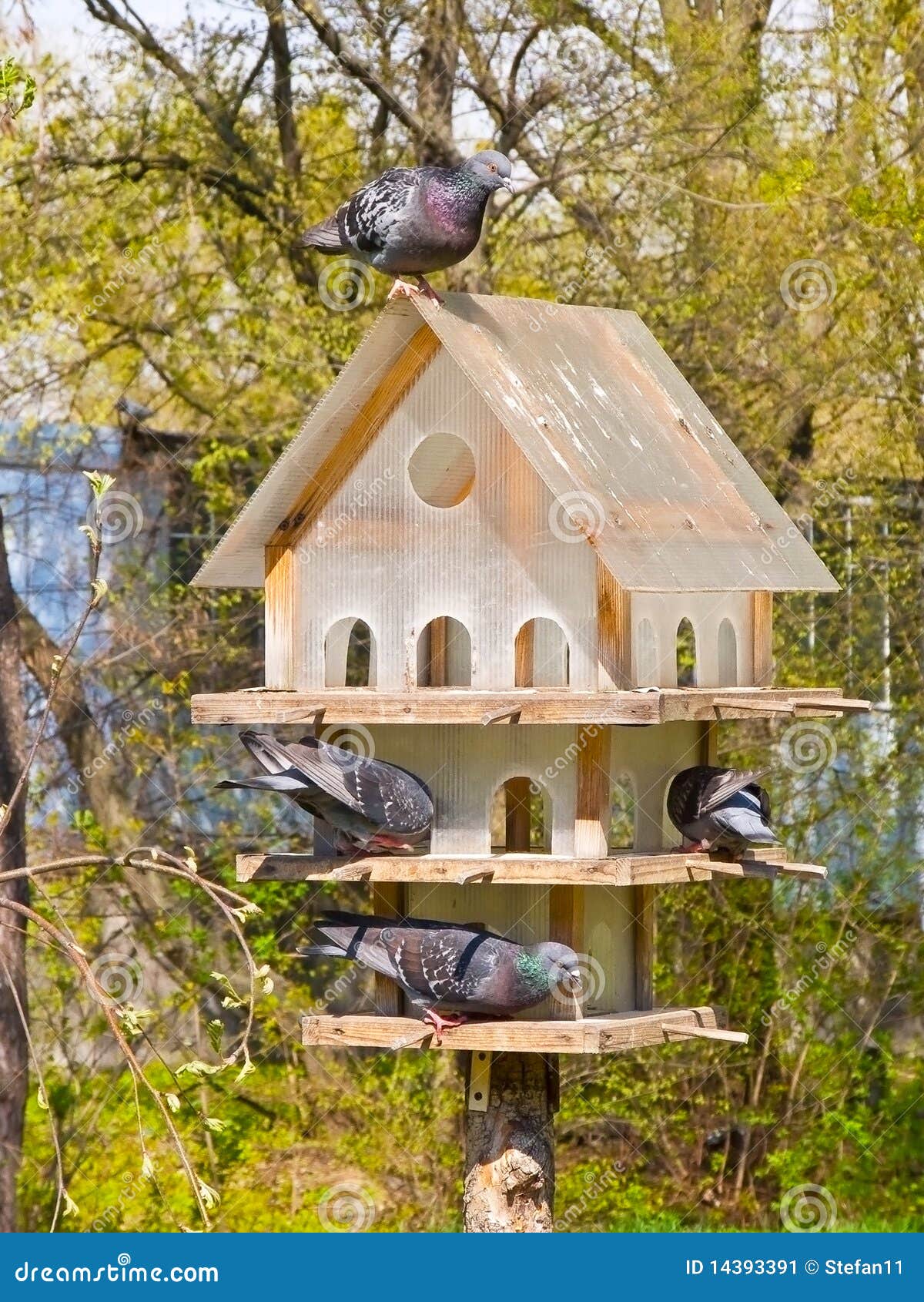 Multistoried House for the Birds Stock Image - Image of outdoor, cute ...