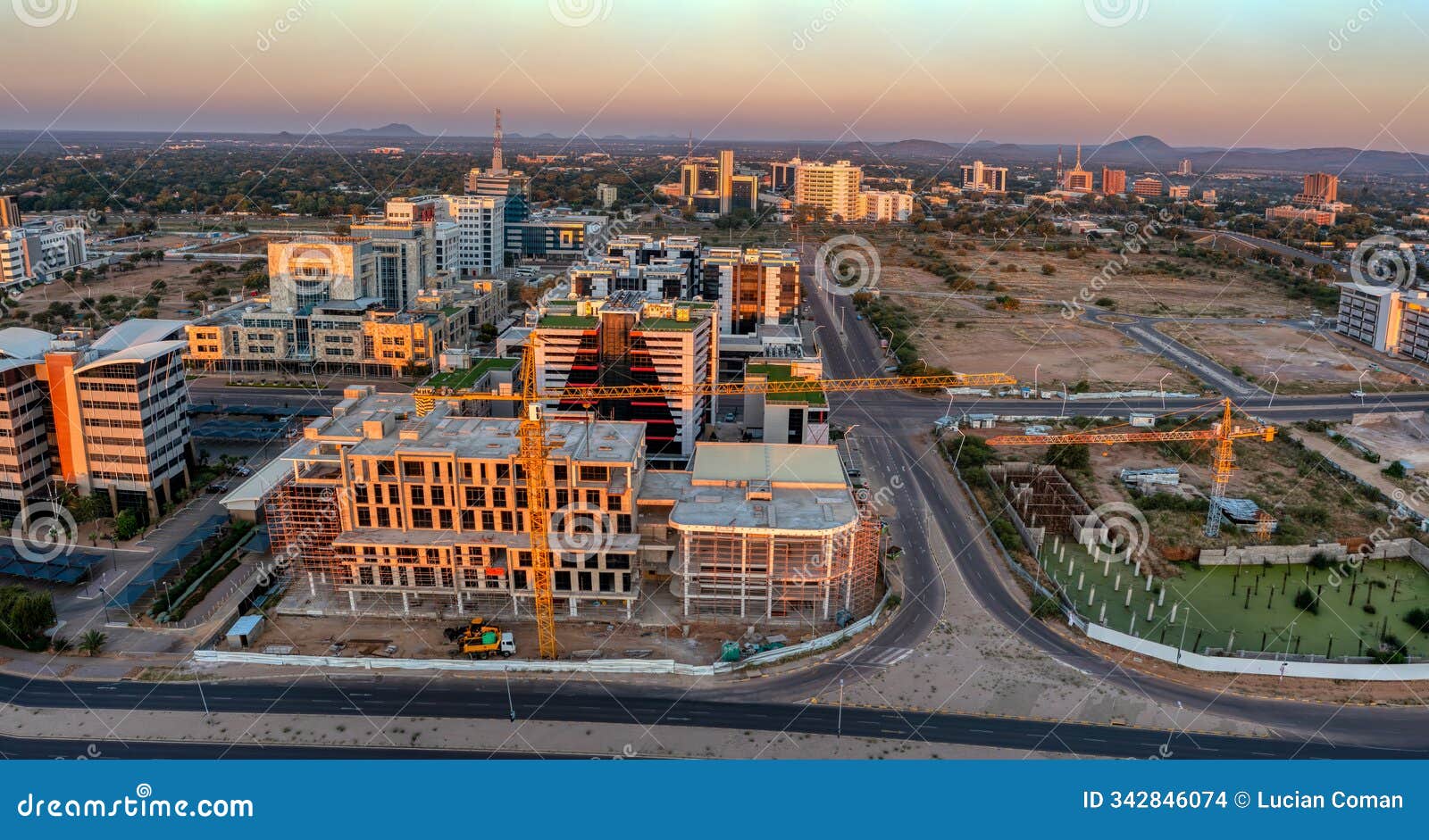 Multistory Building in Construction, Developments in CBD Gaborone ...