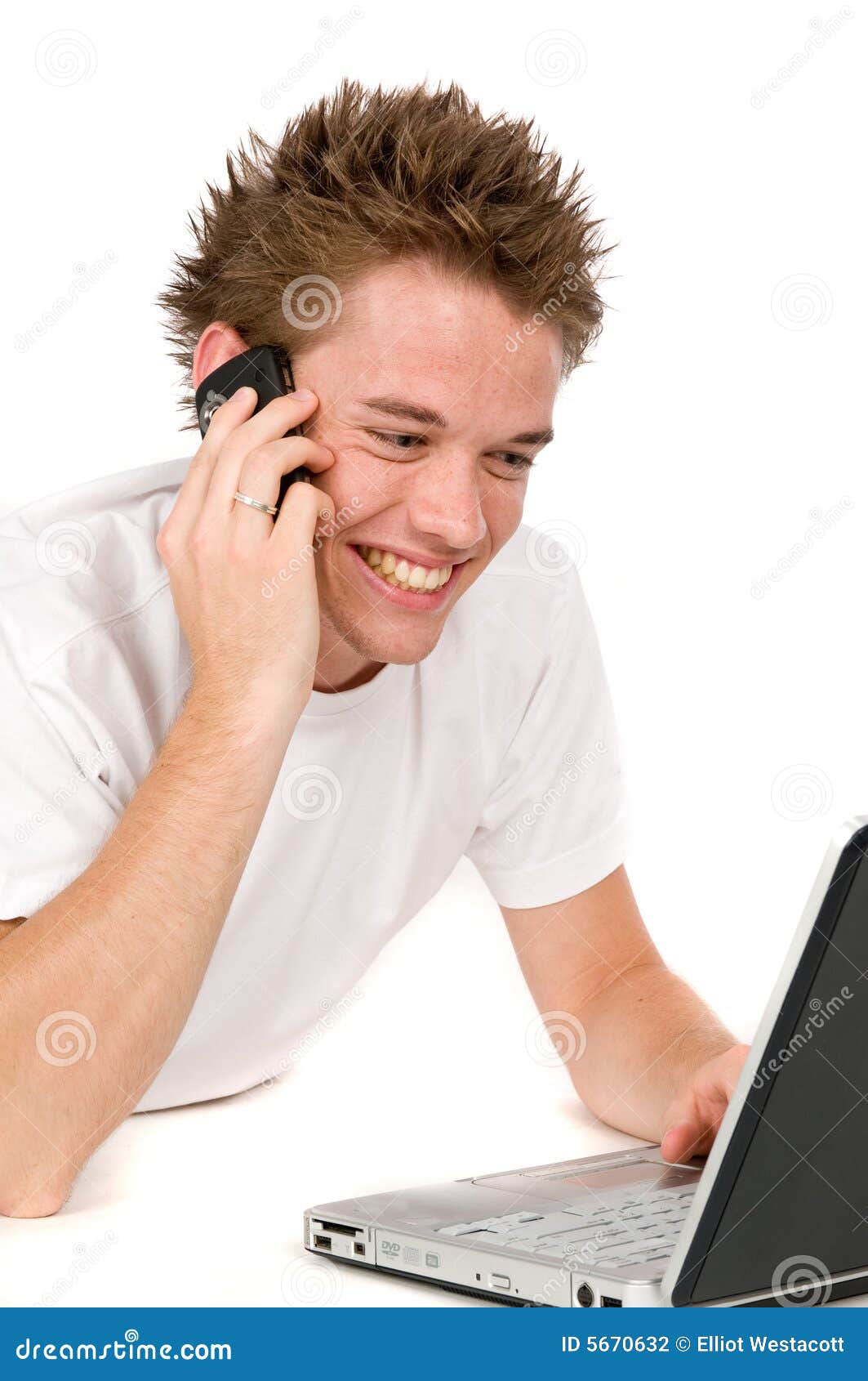 Multitasking stock photo. Image of relaxed, mobile, tasking - 5670632