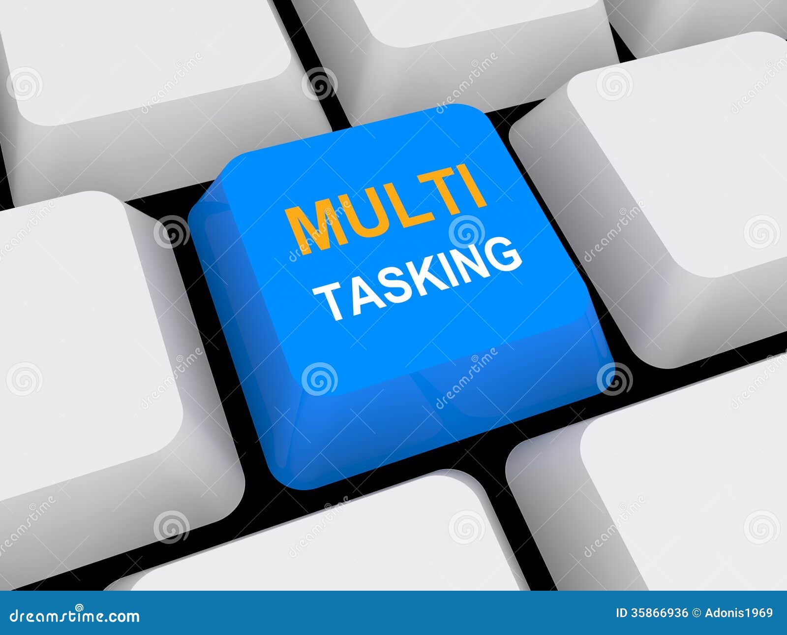 Multitasking button stock illustration. Illustration of illustrated ...