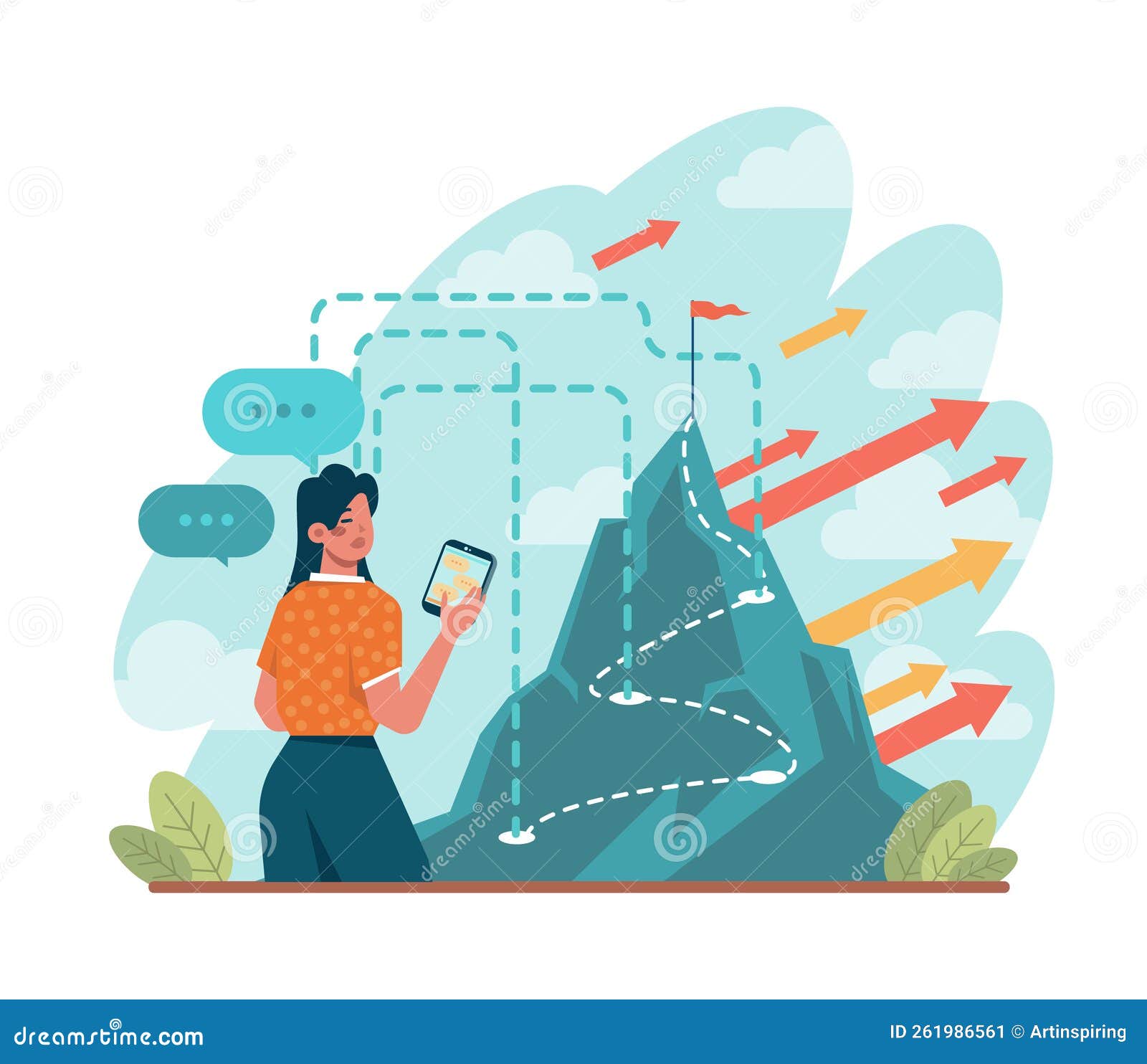 Multitasking Concept. Effective and Successful Office Worker Doing Many ...