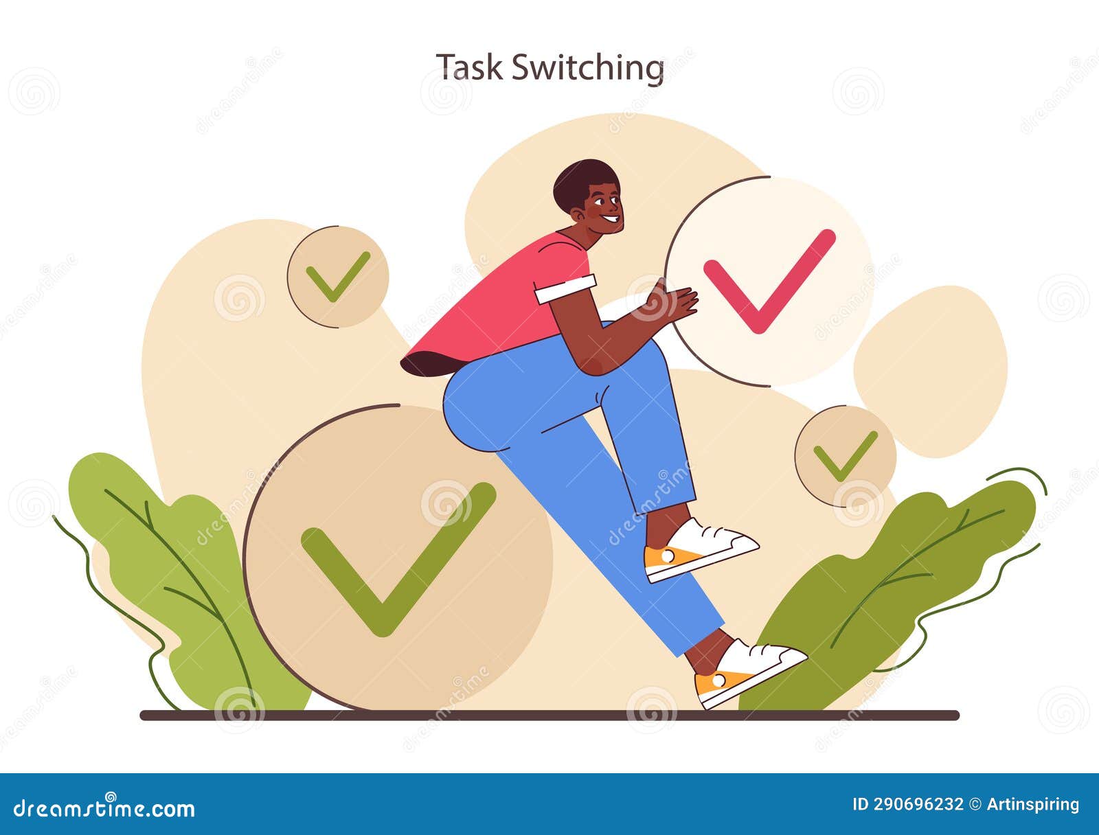 Multitasking. Effective And Competent Female Office Worker Managing ...