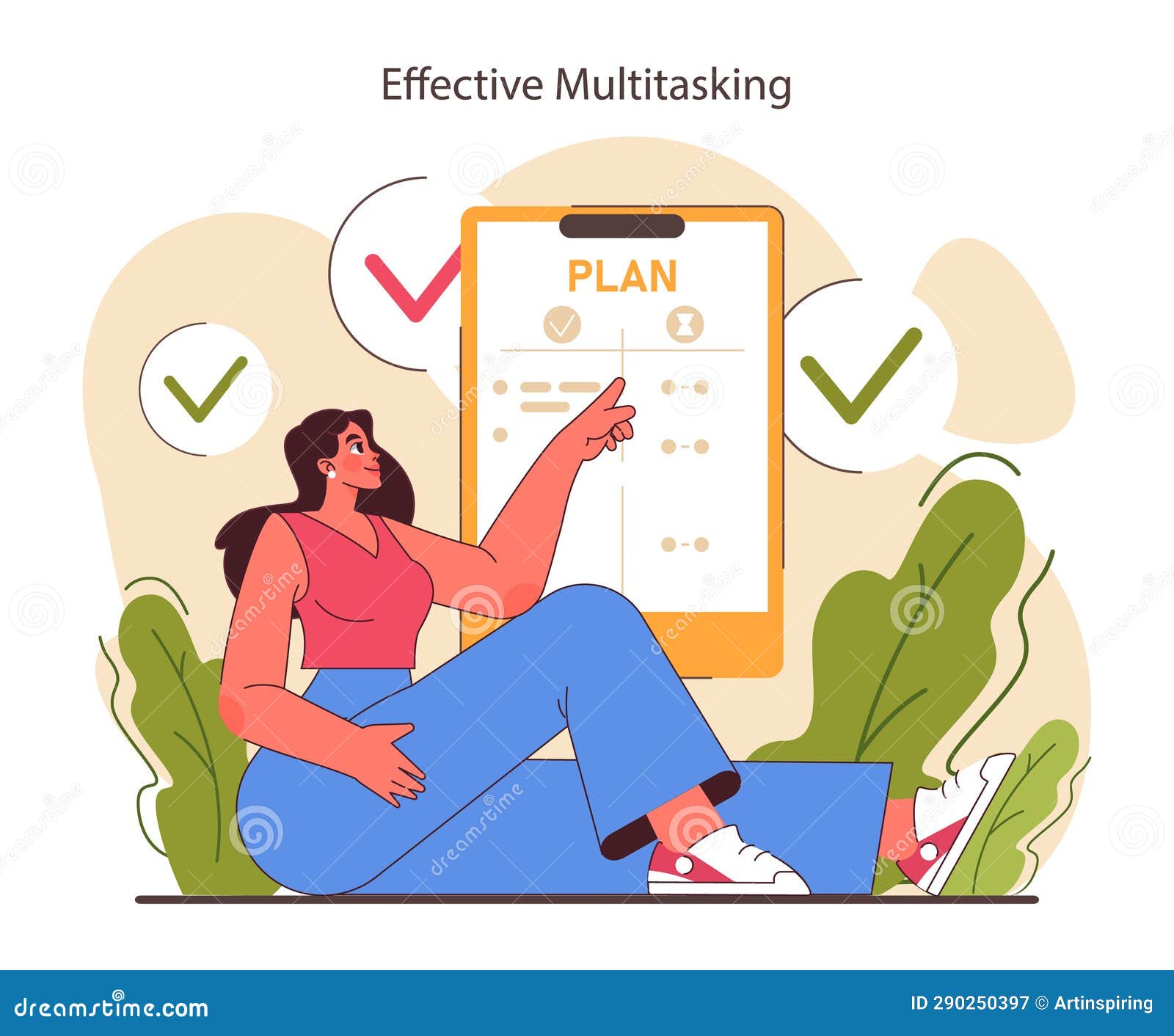 Multitasking. Effective And Competent Female Office Worker Managing ...