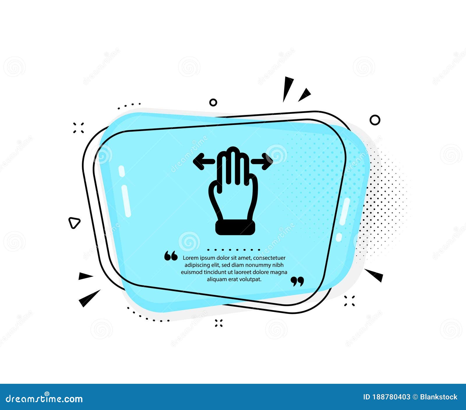 Multitasking Gesture Icon. Slide Arrow Sign. Swipe Action. Vector Stock ...