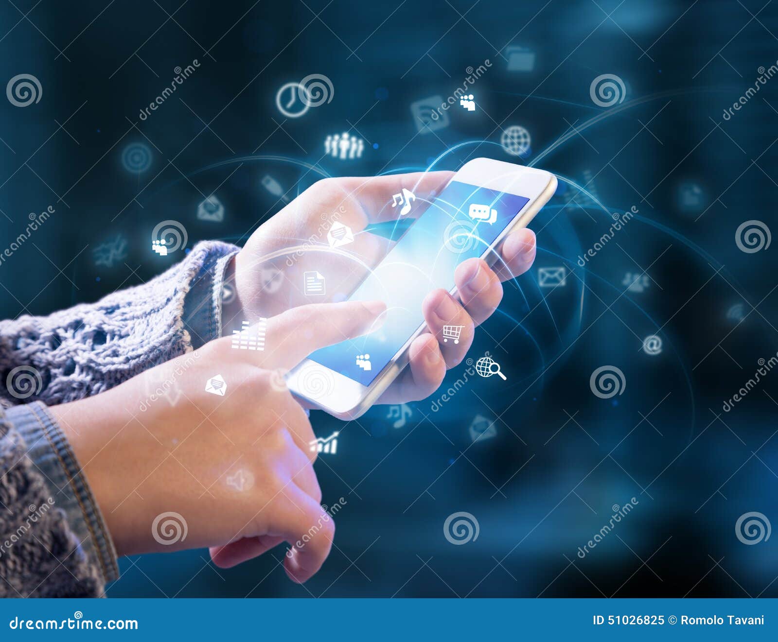 Multitasking in hands stock image. Image of touchscreen - 51026825