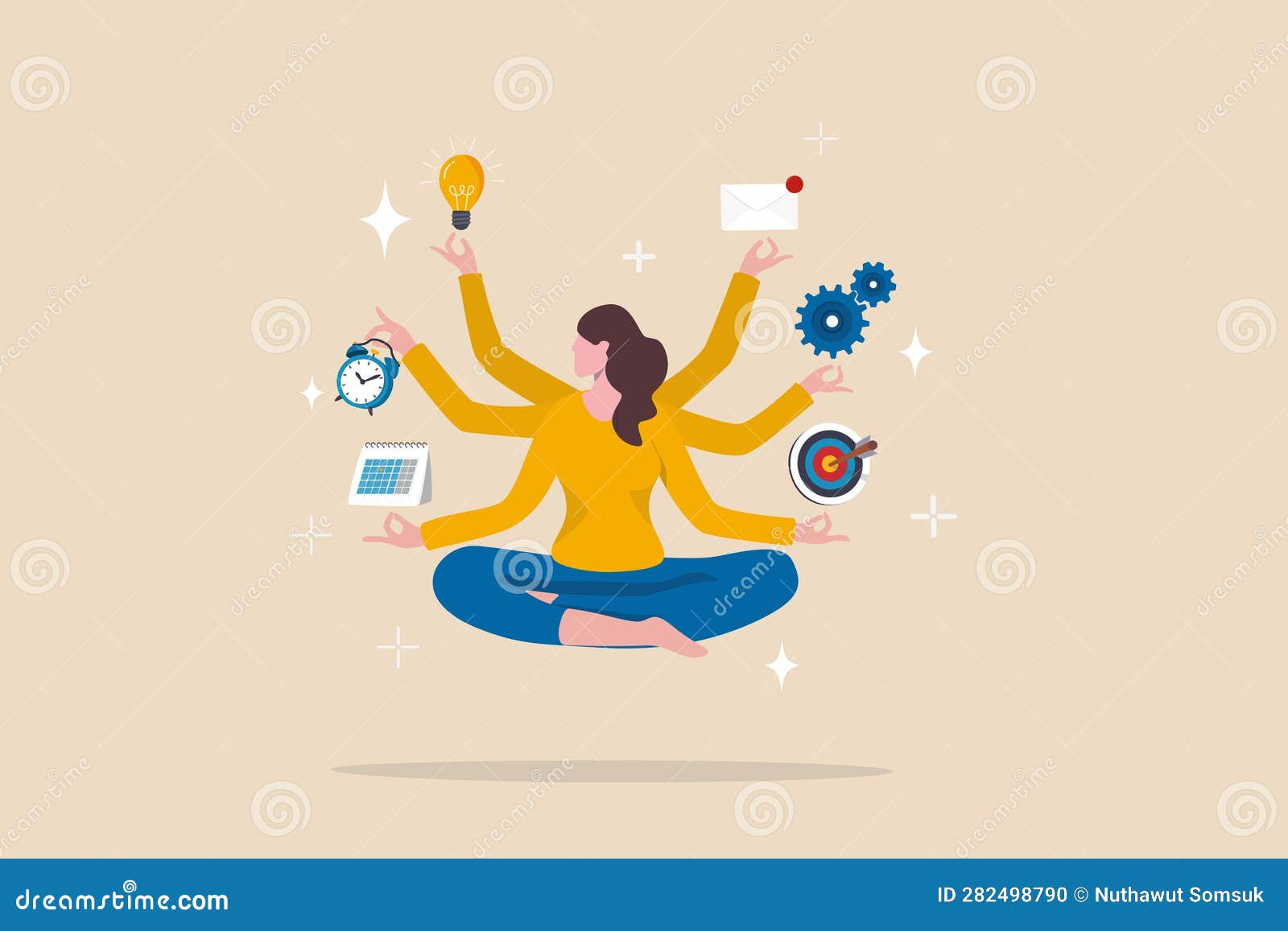 Multitasking or Manage Project, Task or Work Efficiency, Productivity ...