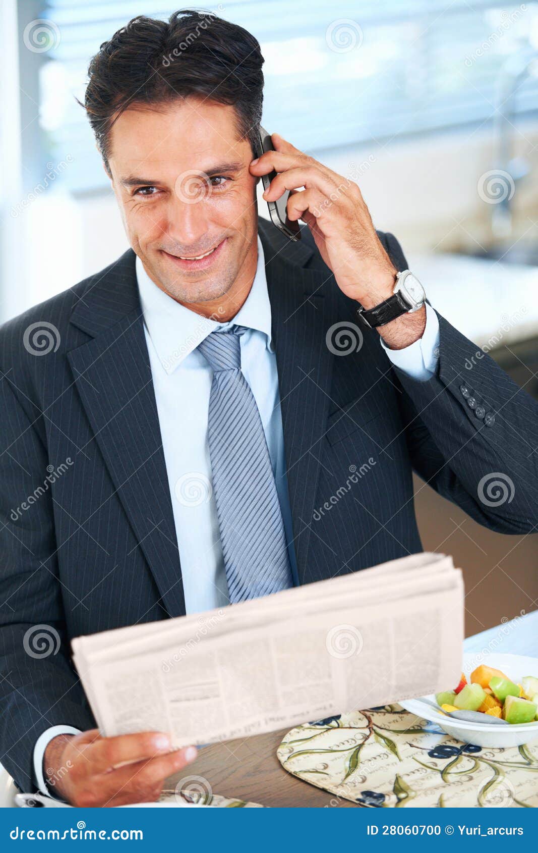 Multitasking for the Modern Man Stock Photo - Image of conversation ...