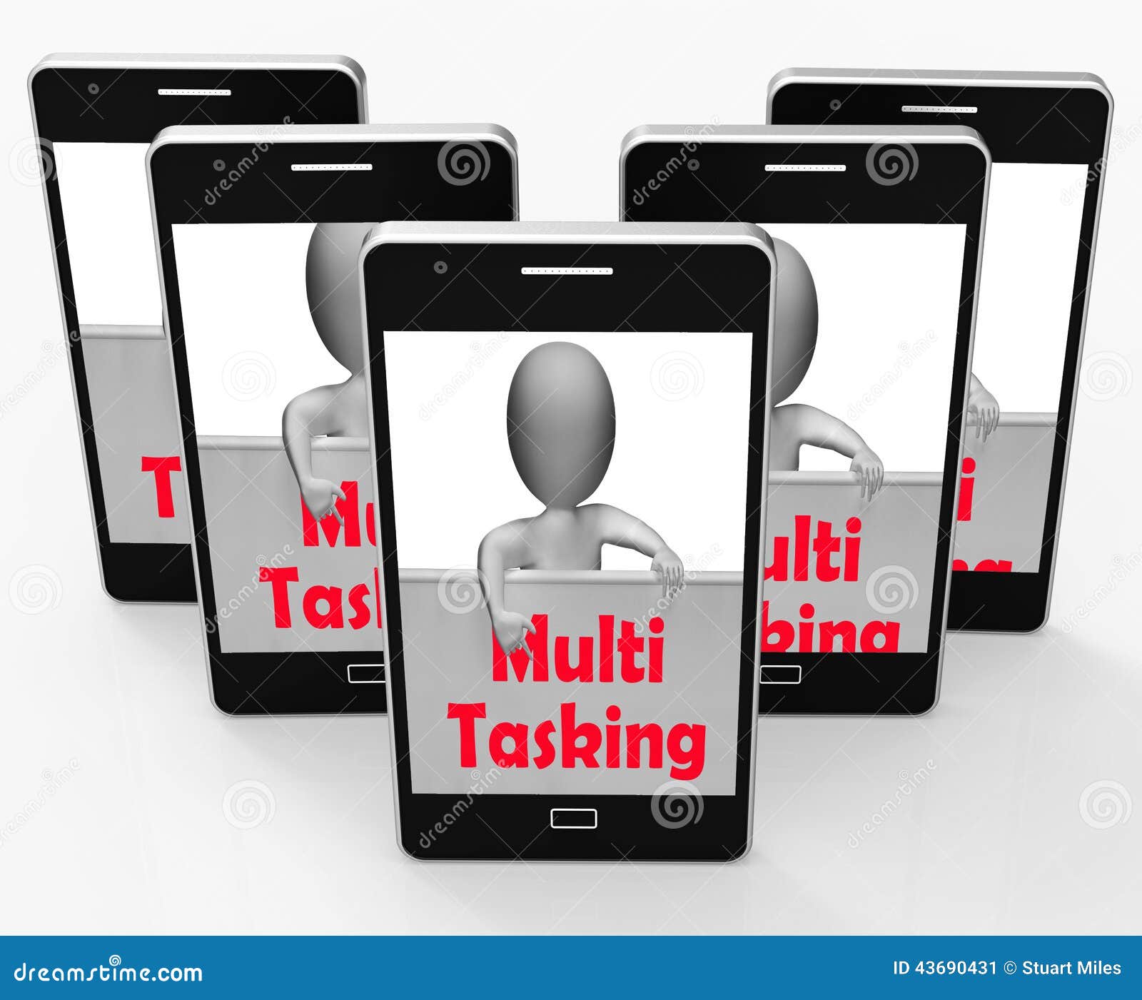 Multitasking Phone Means Doing Multiple Tasks Simultaneously Stock ... Multitasking Phone Means Doing Multiple Tasks Simultaneously Stock ...
