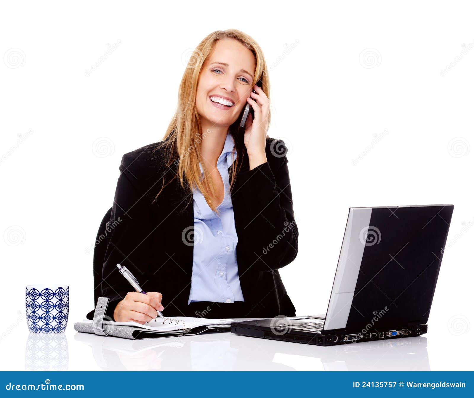 Multitasking woman stock image. Image of businesswoman - 24135757