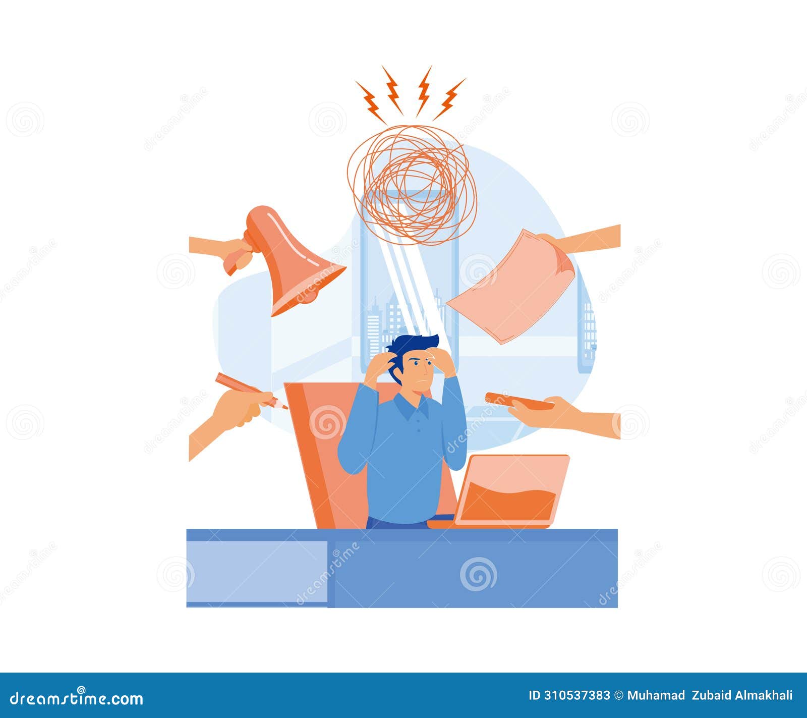 Multitasking Work Concept. Time Management Planning and Scheduling ...