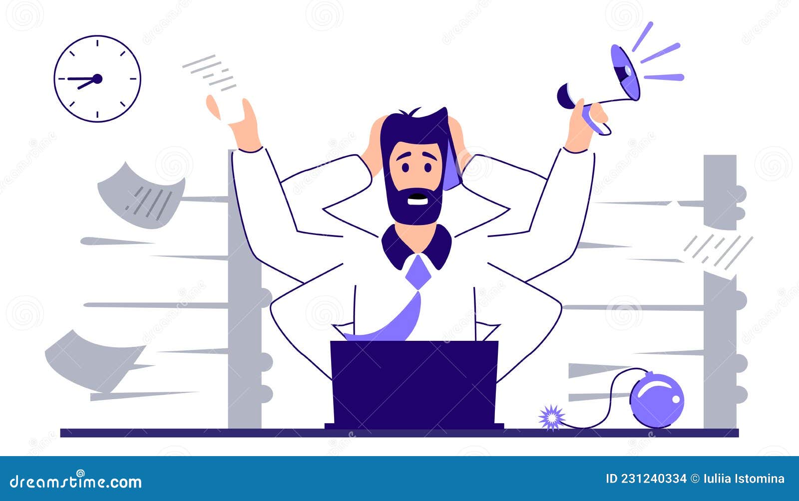 Multitasking Work Workload Efficiency Under Pressure or Stress ...