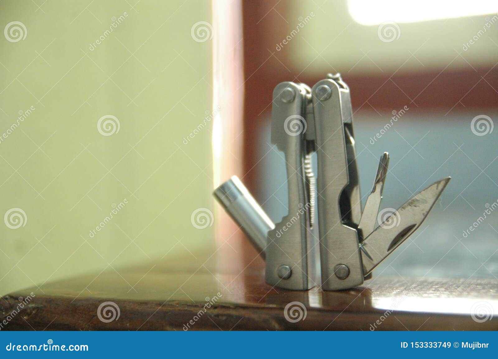 Tool Expanded Tools and Pliers Blue Background - Handy - Compact Close ...