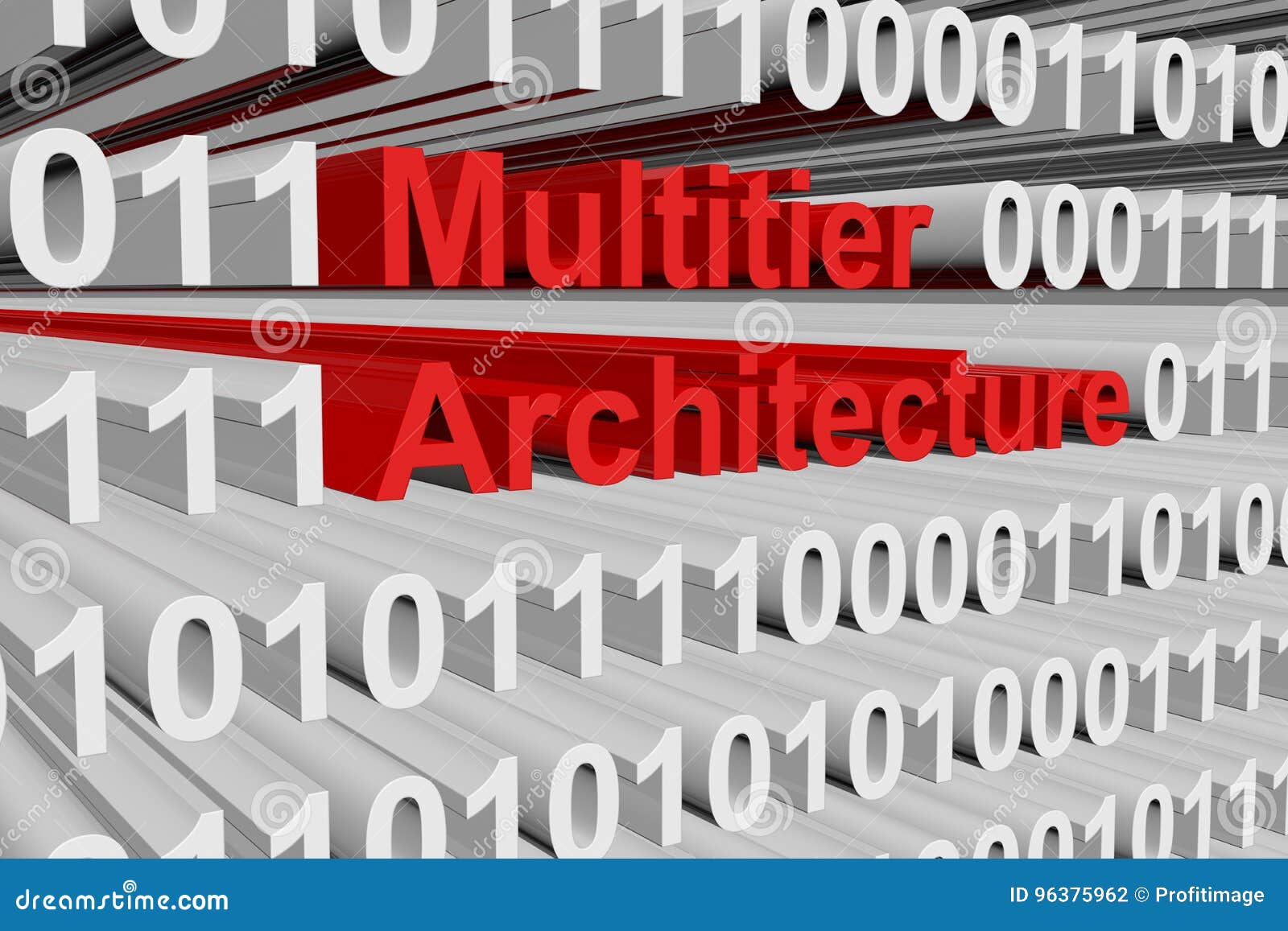 Multitier architecture stock illustration. Illustration of data - 96375962