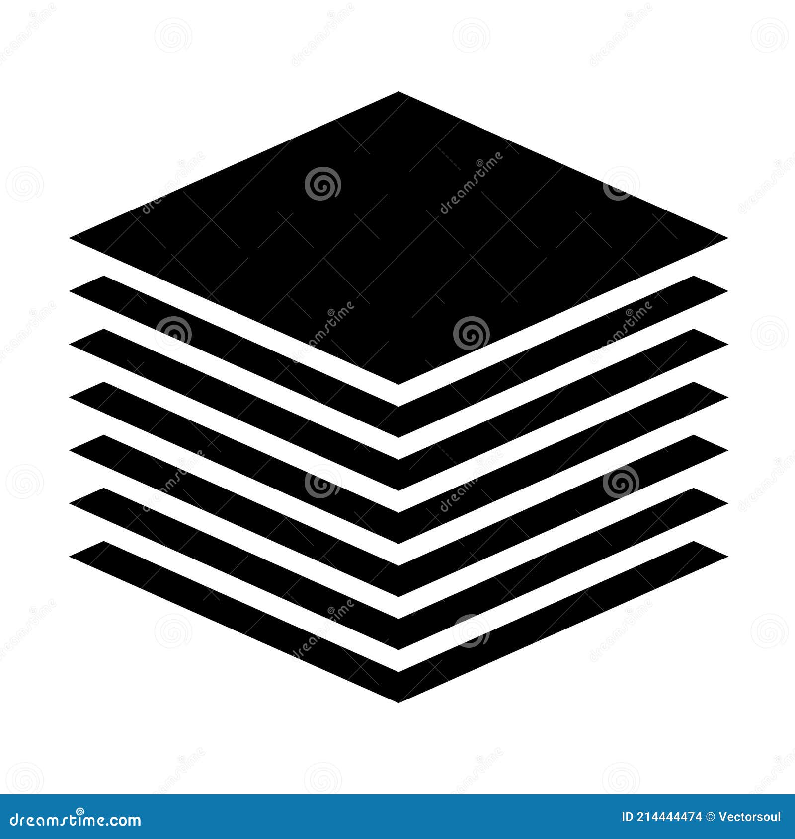 Multitier, Layered Icon for Computing, or Generic Stack Theme. Harddisk ...