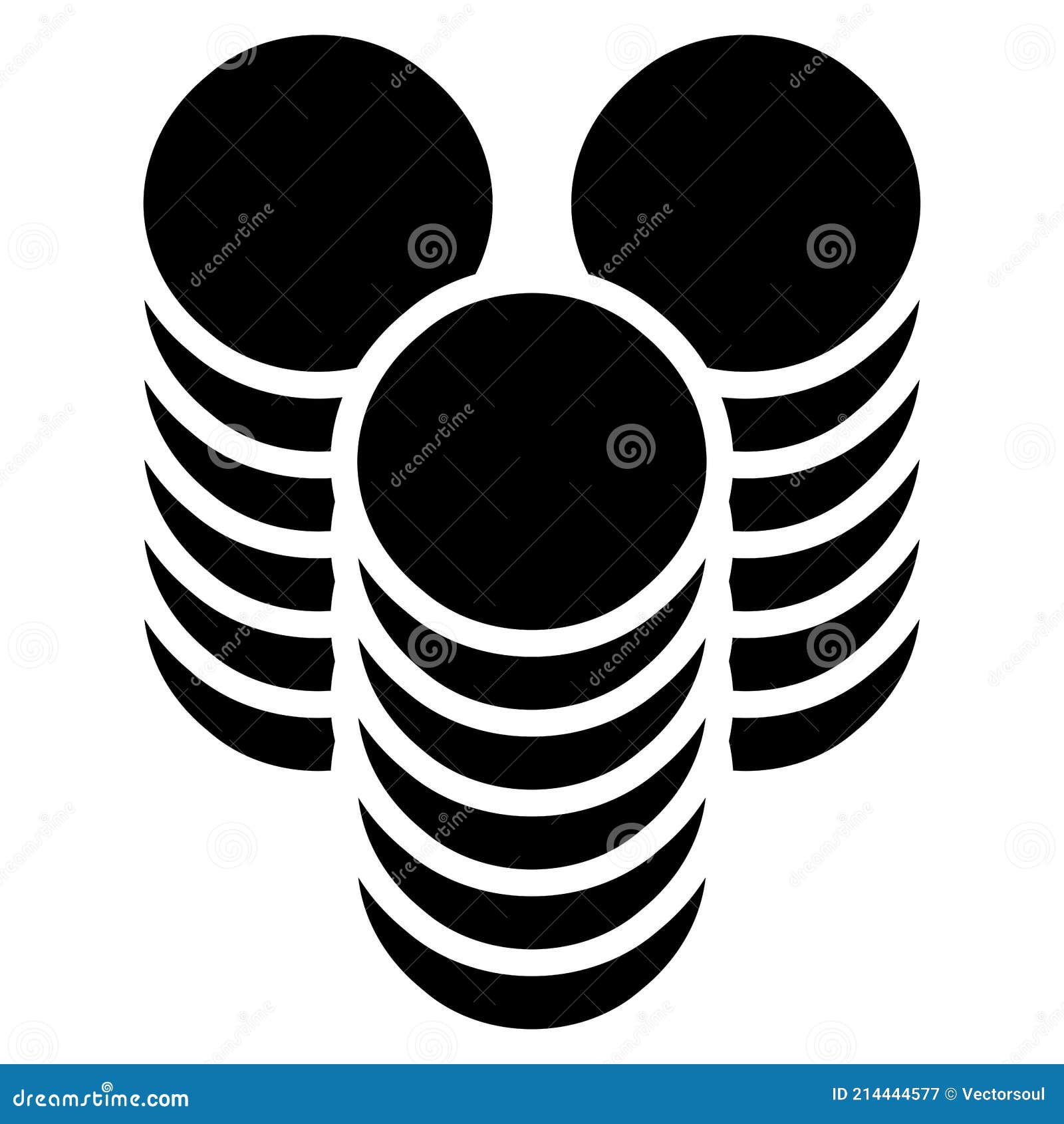 Multitier, Layered Icon for Computing, or Generic Stack Theme. Harddisk ...