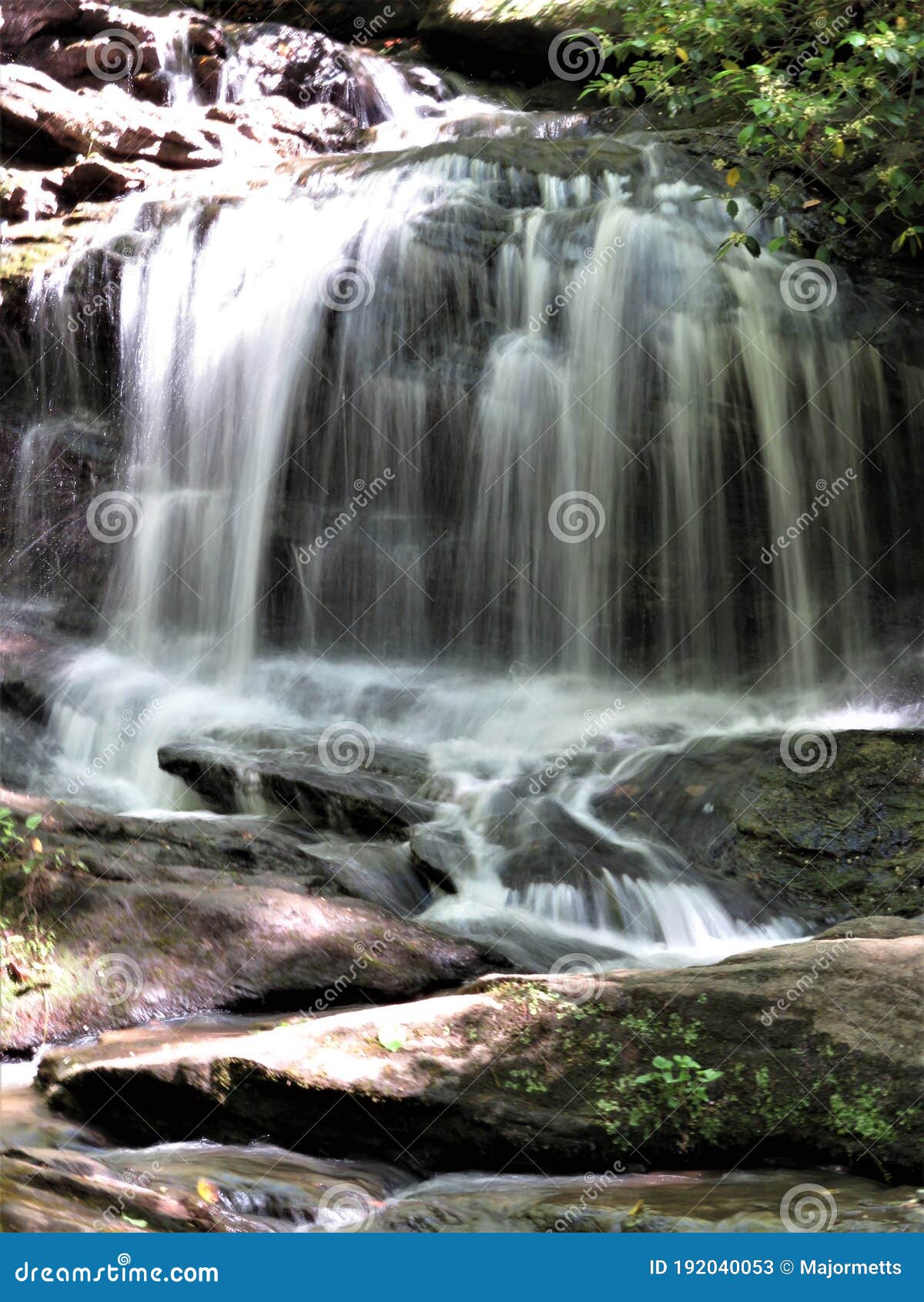 Multitiered Sheet Waterfall Stock Image - Image of rocks, flowing ...