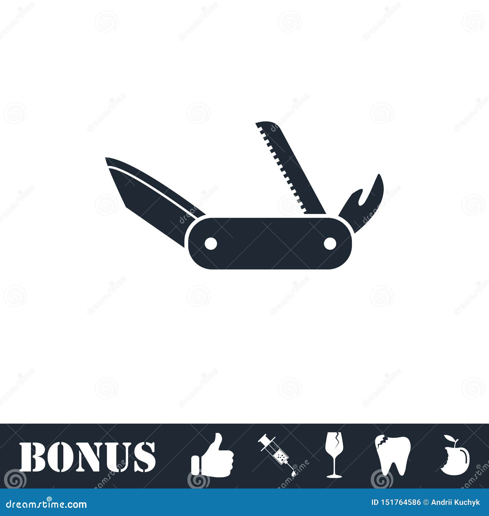 Multitool icon flat stock vector. Illustration of pliers - 151764586