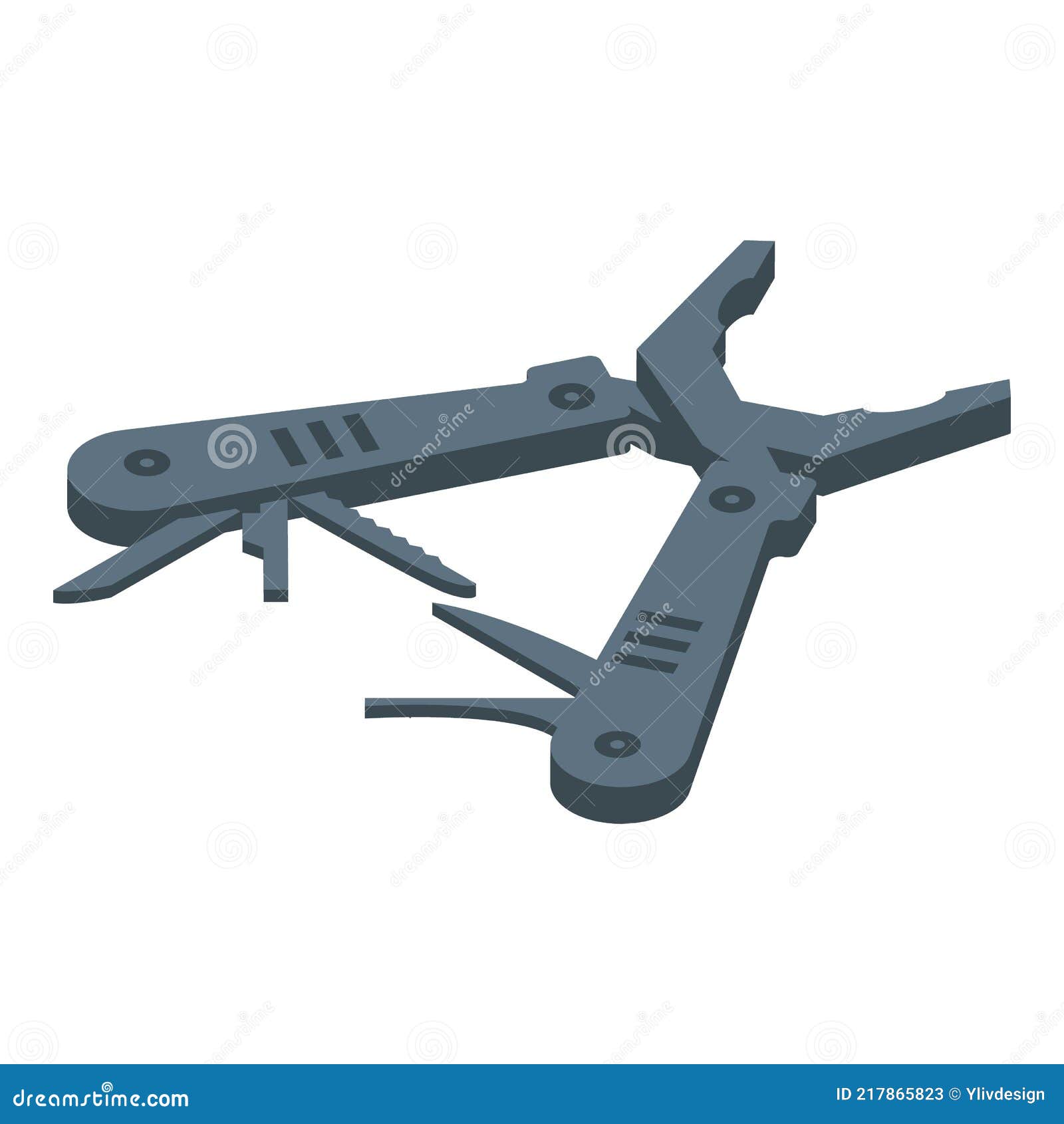 Multitool Icon, Isometric Style Stock Vector - Illustration of swiss ...