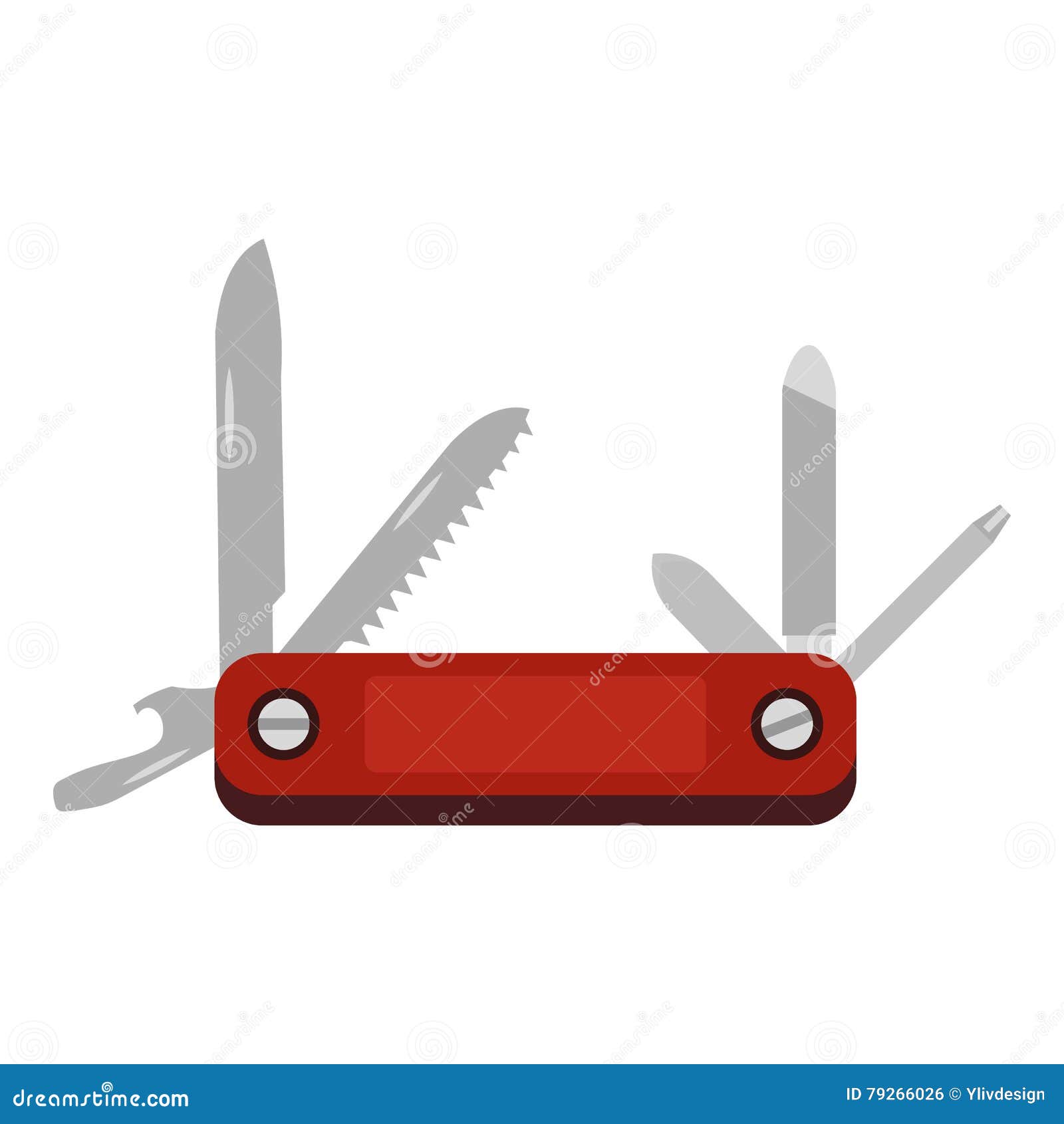 Multitool Knife Cartoon Vector | CartoonDealer.com #50185465