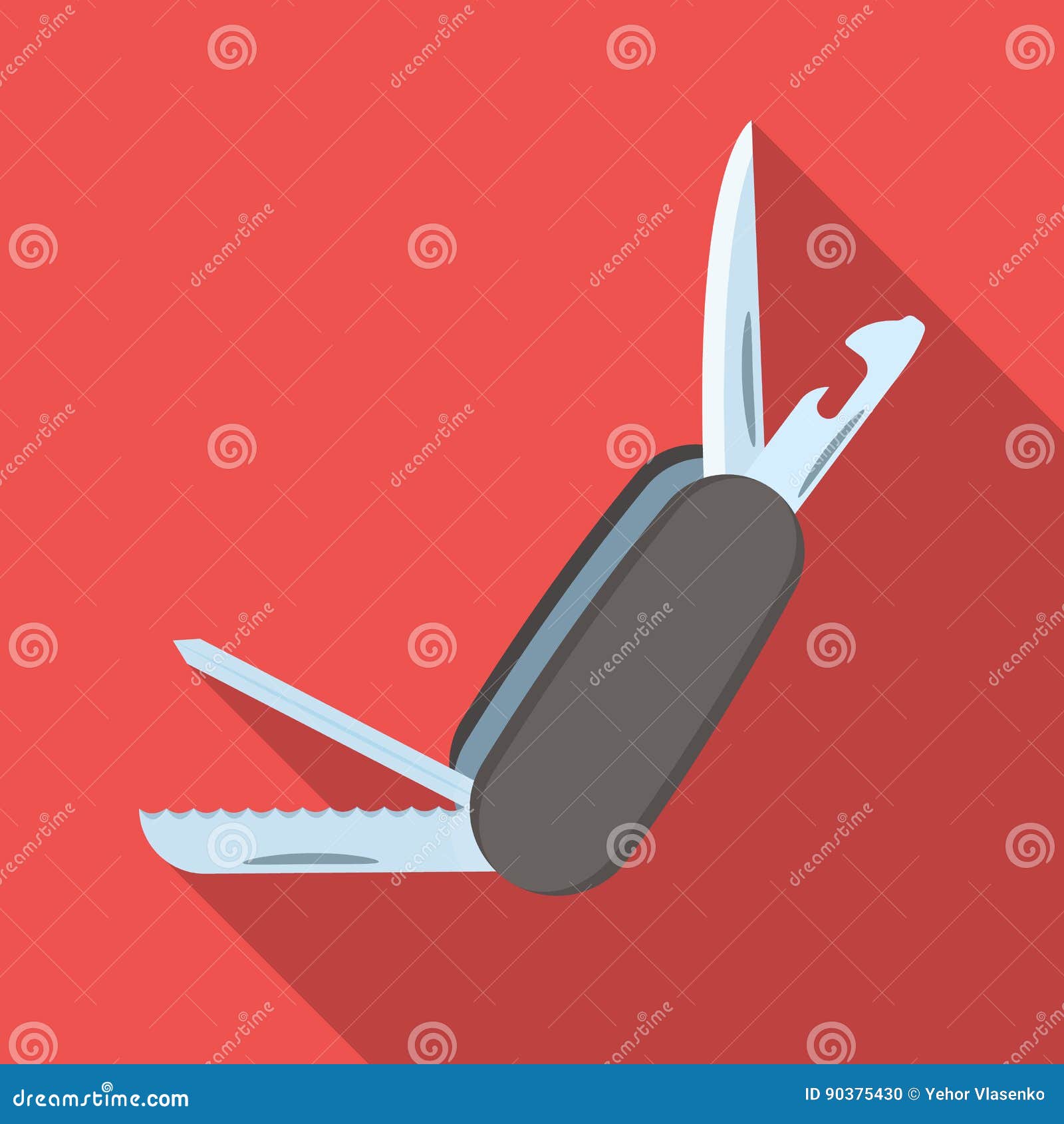 Multitool With Knife And Keys.The Subject Of Each Pocket Of The ...