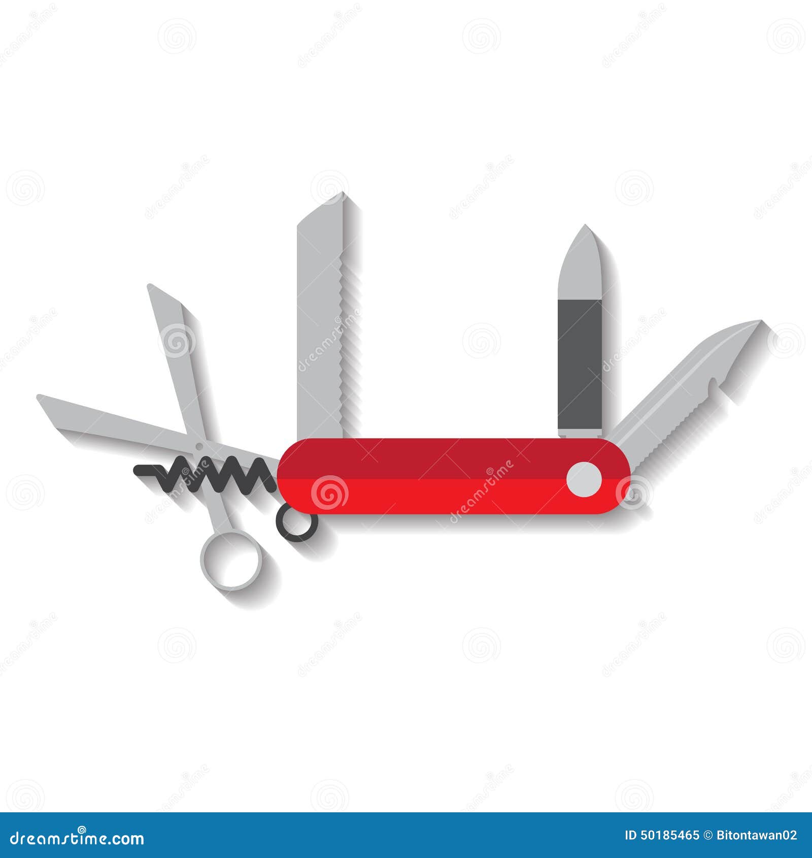 Multitool Knife Cartoon Vector | CartoonDealer.com #50185465