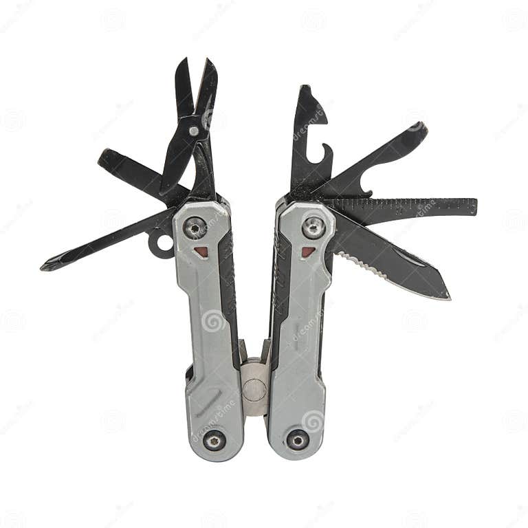 Multitool Multi Function Tool Hovers on White Background Isolation Stock Image - Image of sharp ...