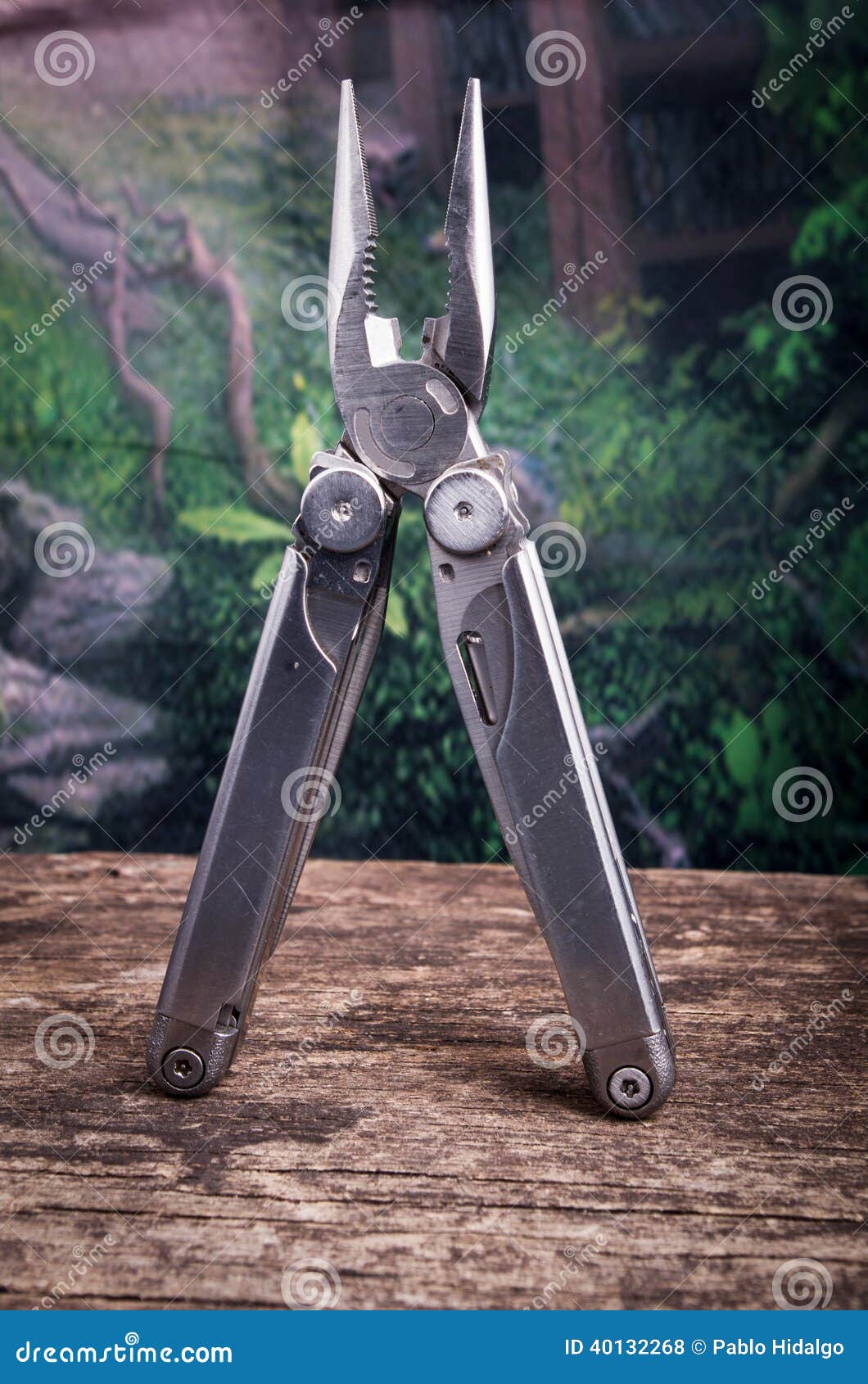 Multitool, Multi Purpose Tool with Open Plyers Stock Photo - Image of ...