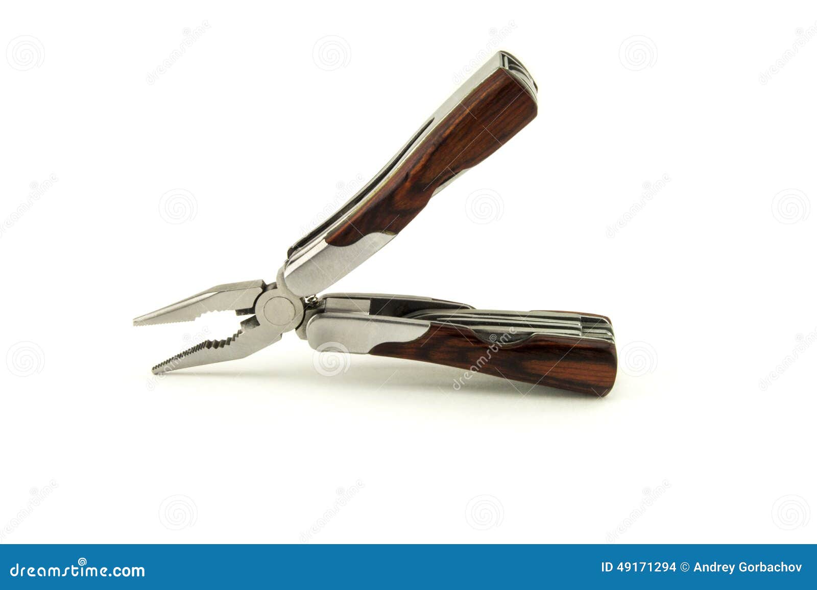 Multitool stock photo. Image of steel, multitool, wooden - 49171294