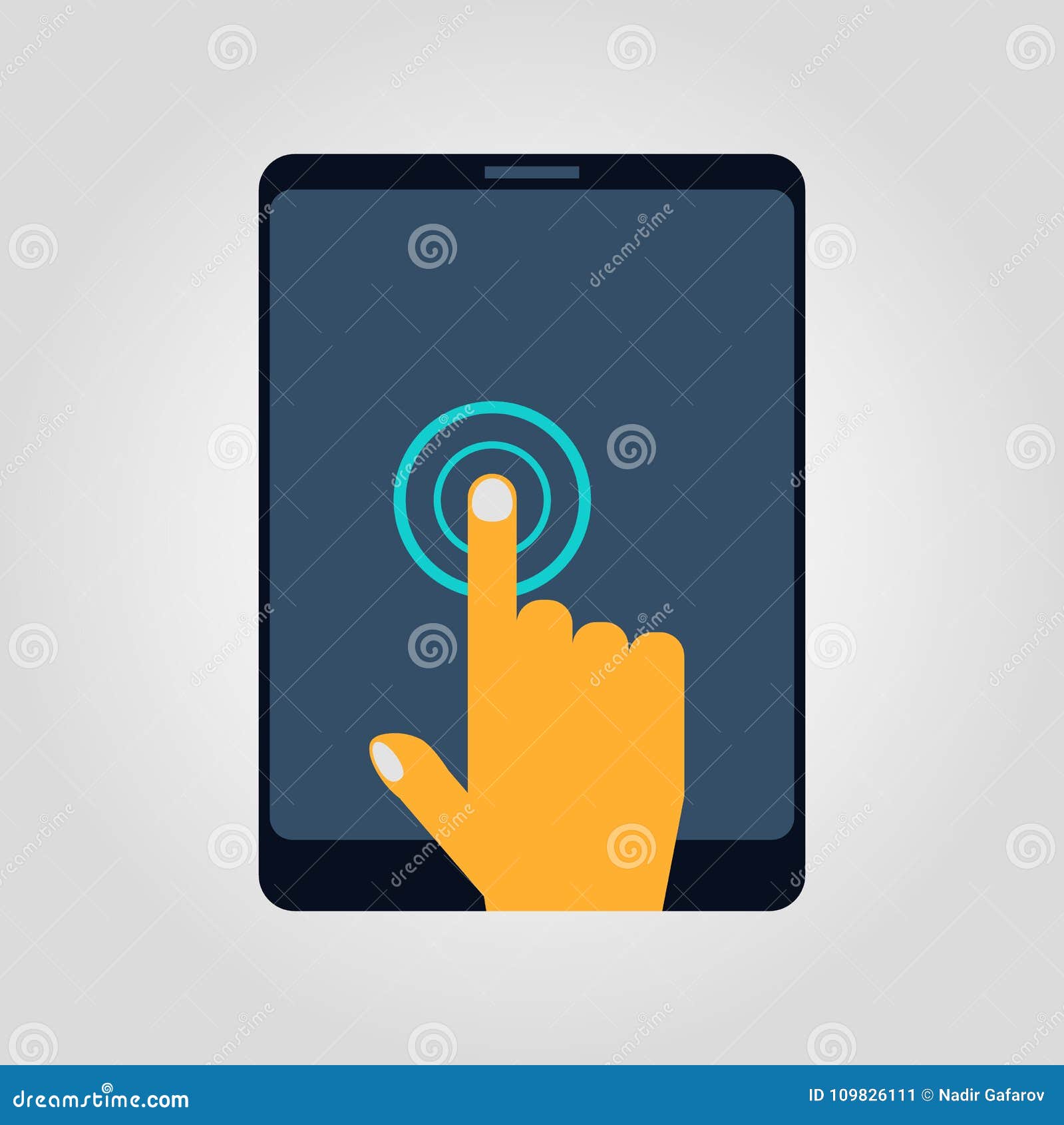 Multitouch Screen Hand Gestures Elements Collection Set Vector ...