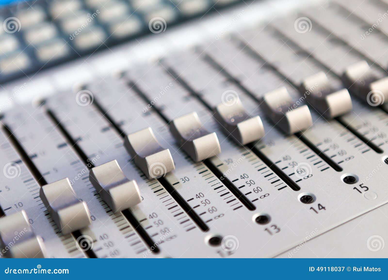 Multitrack Sound mixer stock image. Image of desktop - 49118037