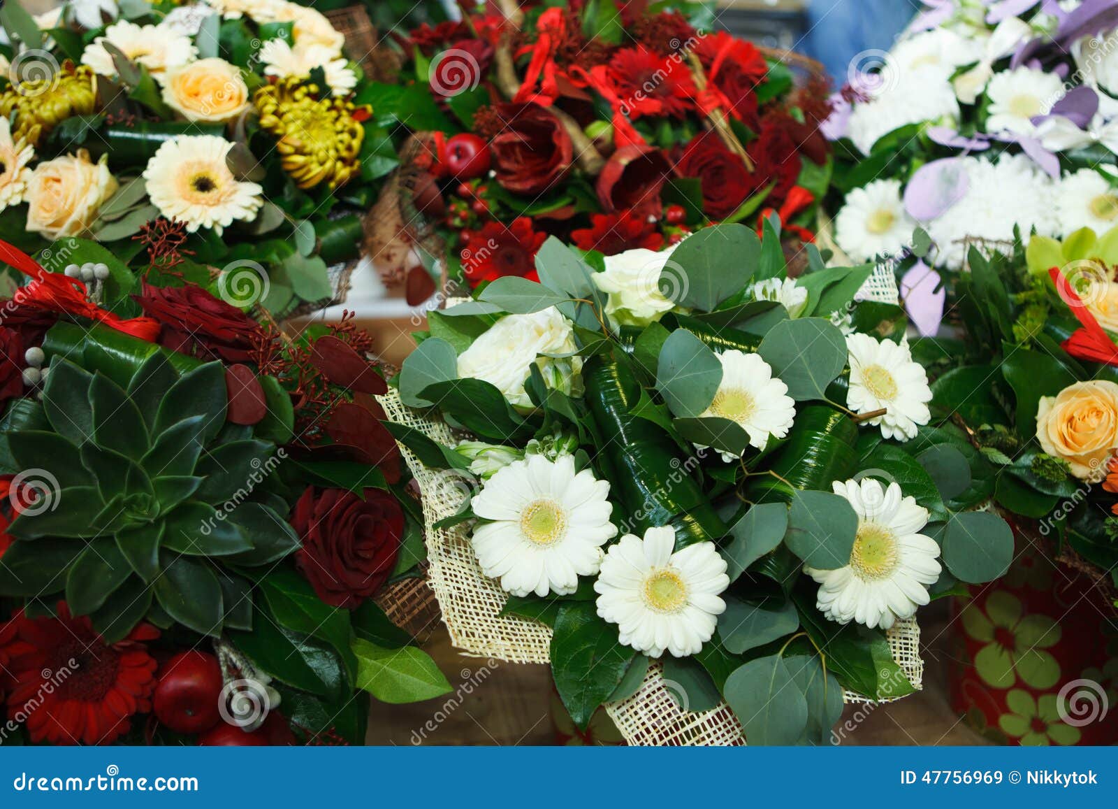 Multitude of color flowers stock image. Image of product - 47756969