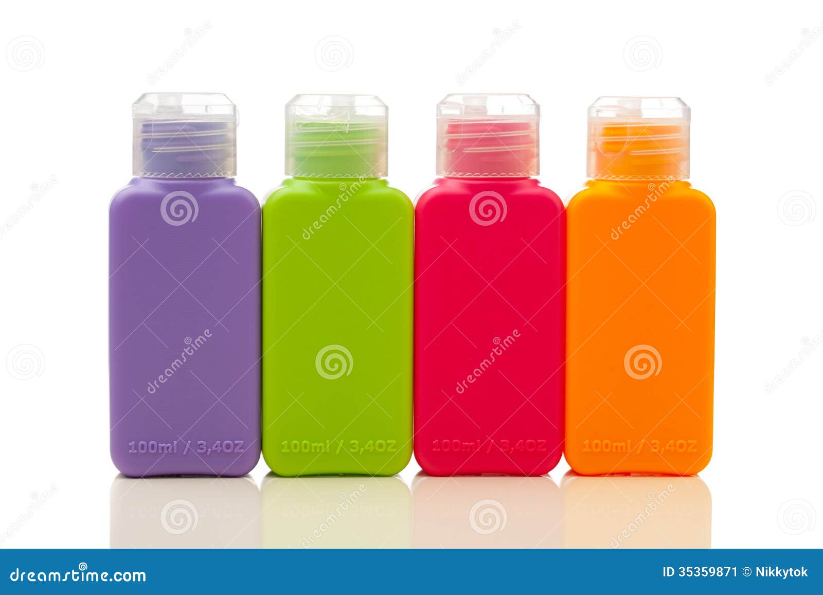 Color Bottles On A White Background Royalty-Free Stock Photo ...