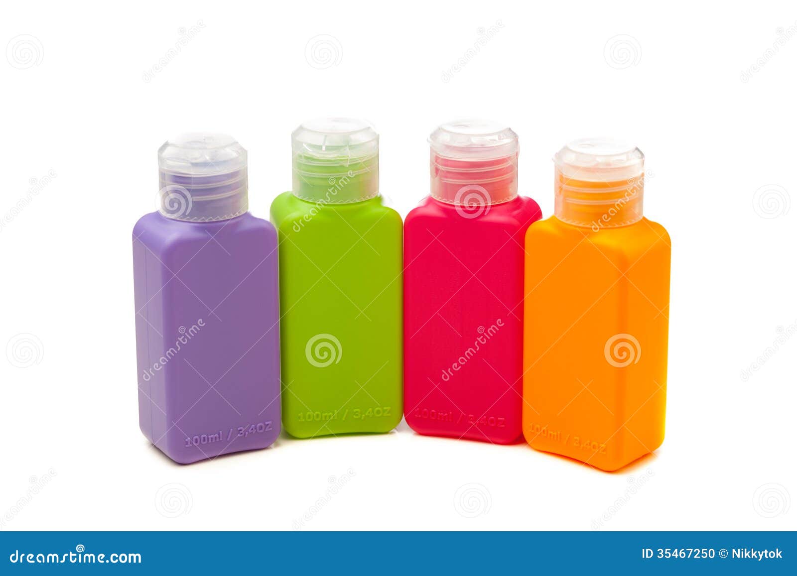 Color Bottles On A White Background Royalty-Free Stock Photo ...